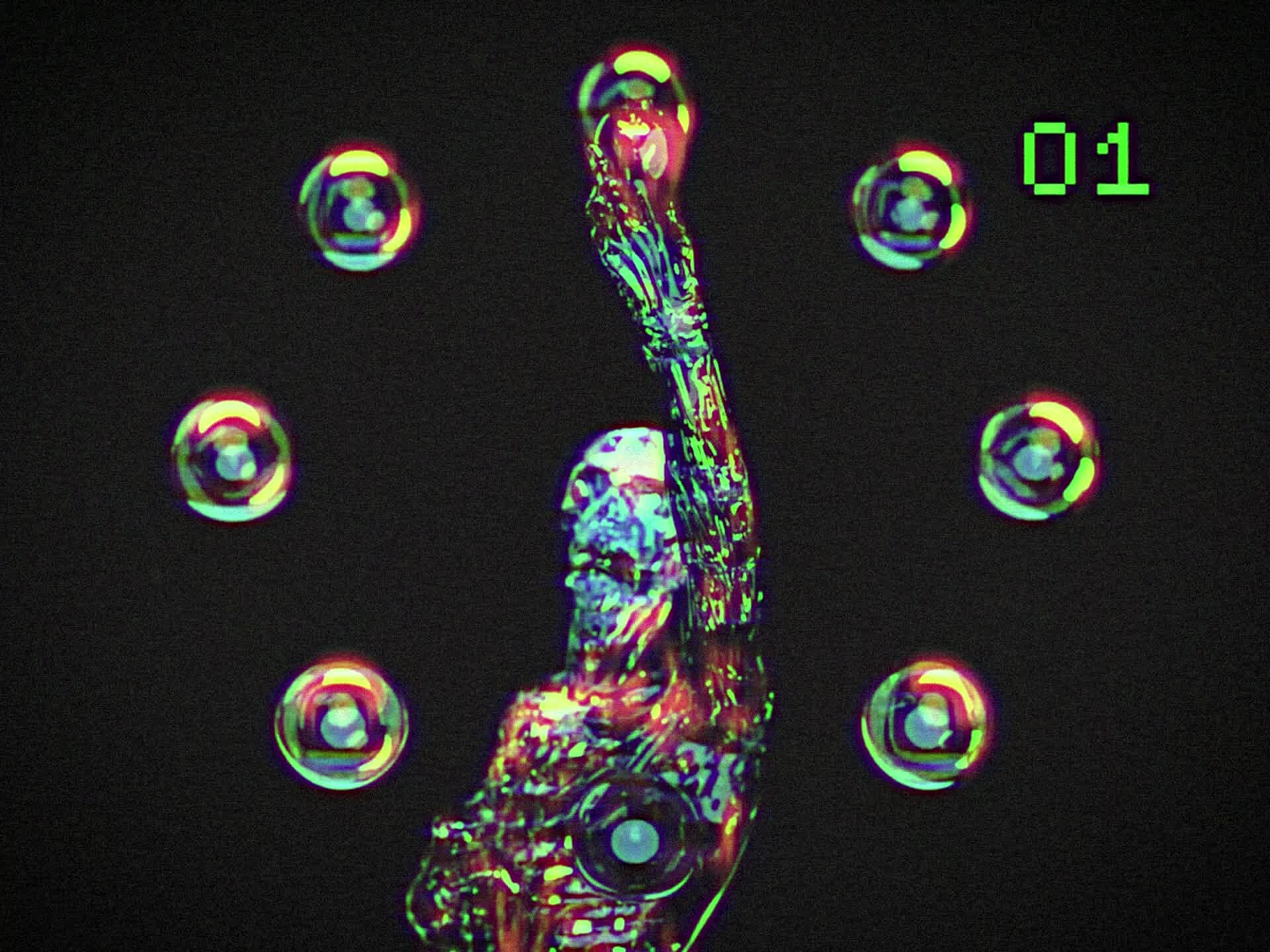 ArtStation - 001_VHS_Colorful_Skeleton