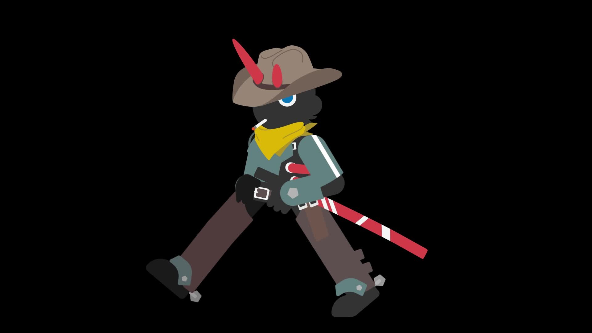 ArtStation - Space Cowboy animation cycles