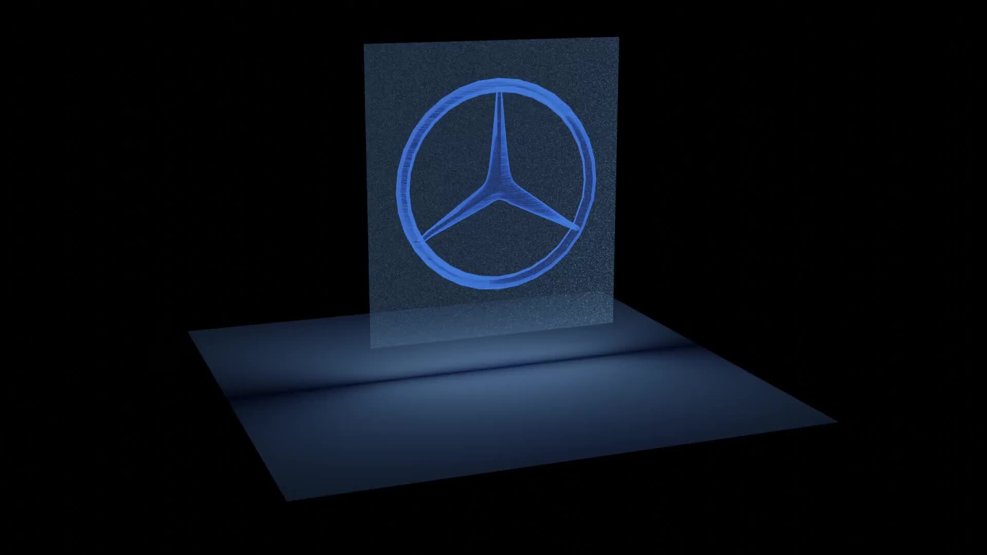 ArtStation - Mercedes-Benz hologram logo