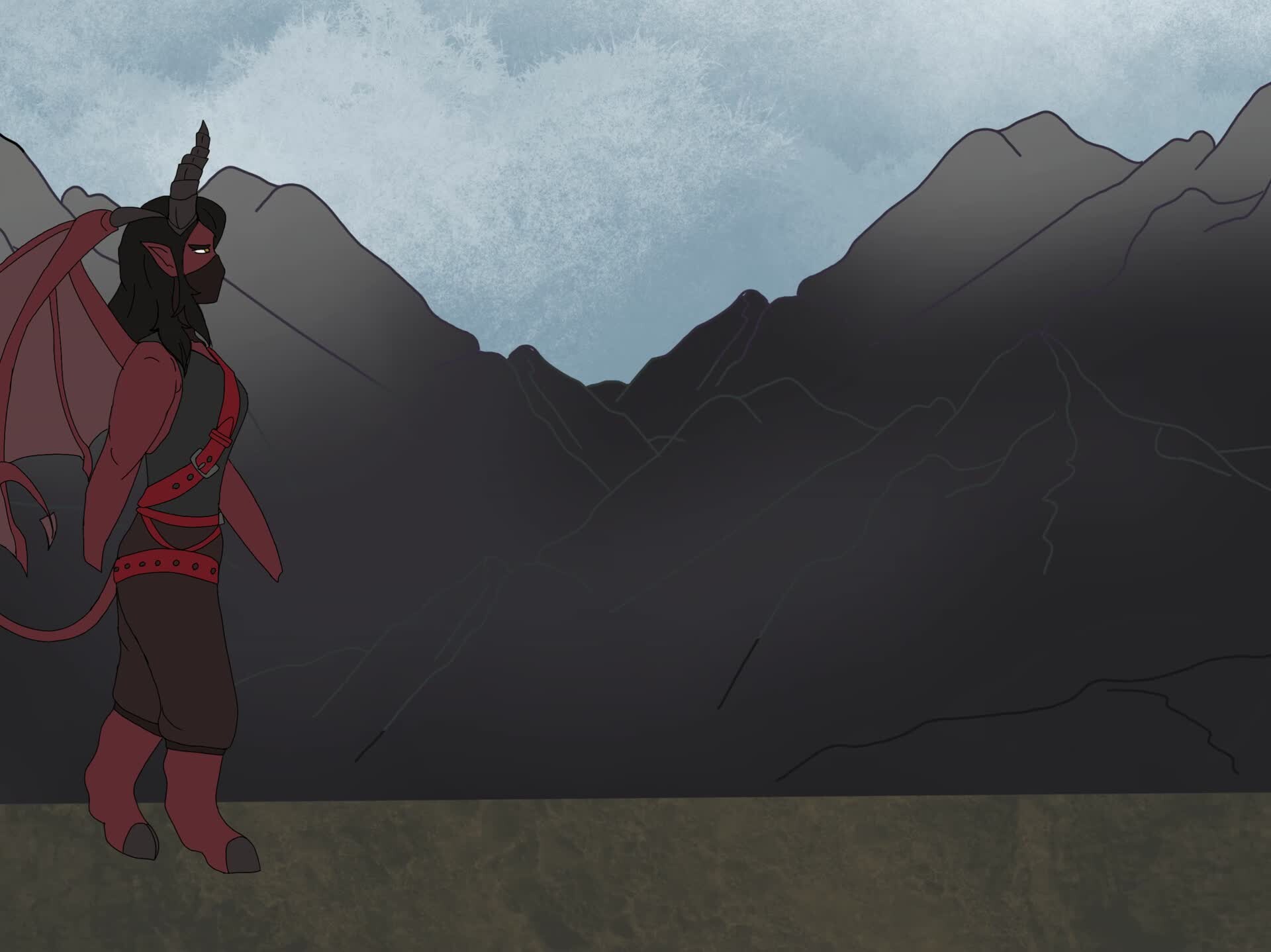 ArtStation - DnD OC - Walking WIP