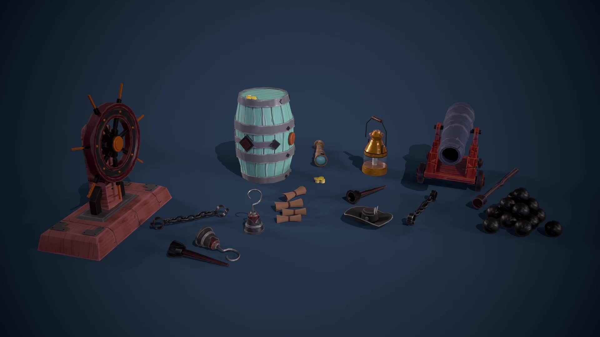 ArtStation - Stylized Pirate Asset Pack
