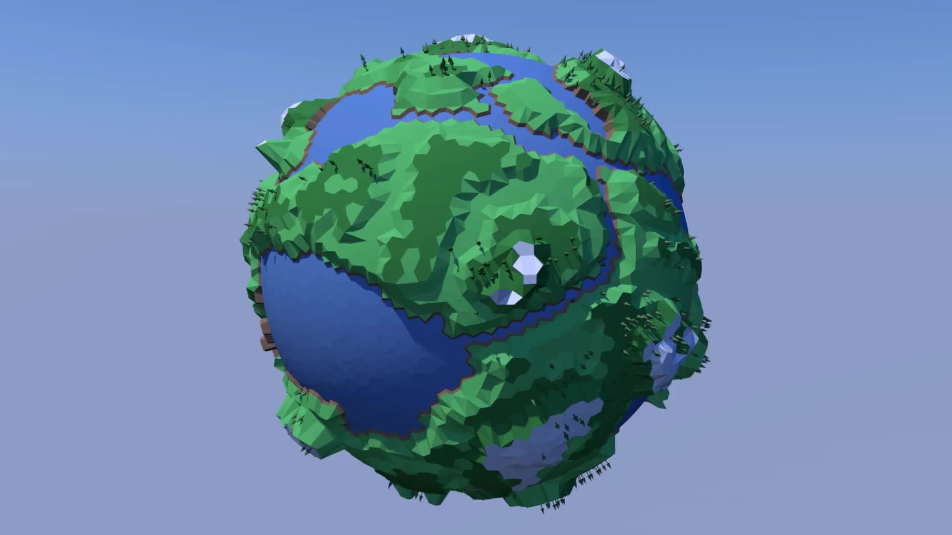 ArtStation - Low-Poly Planet