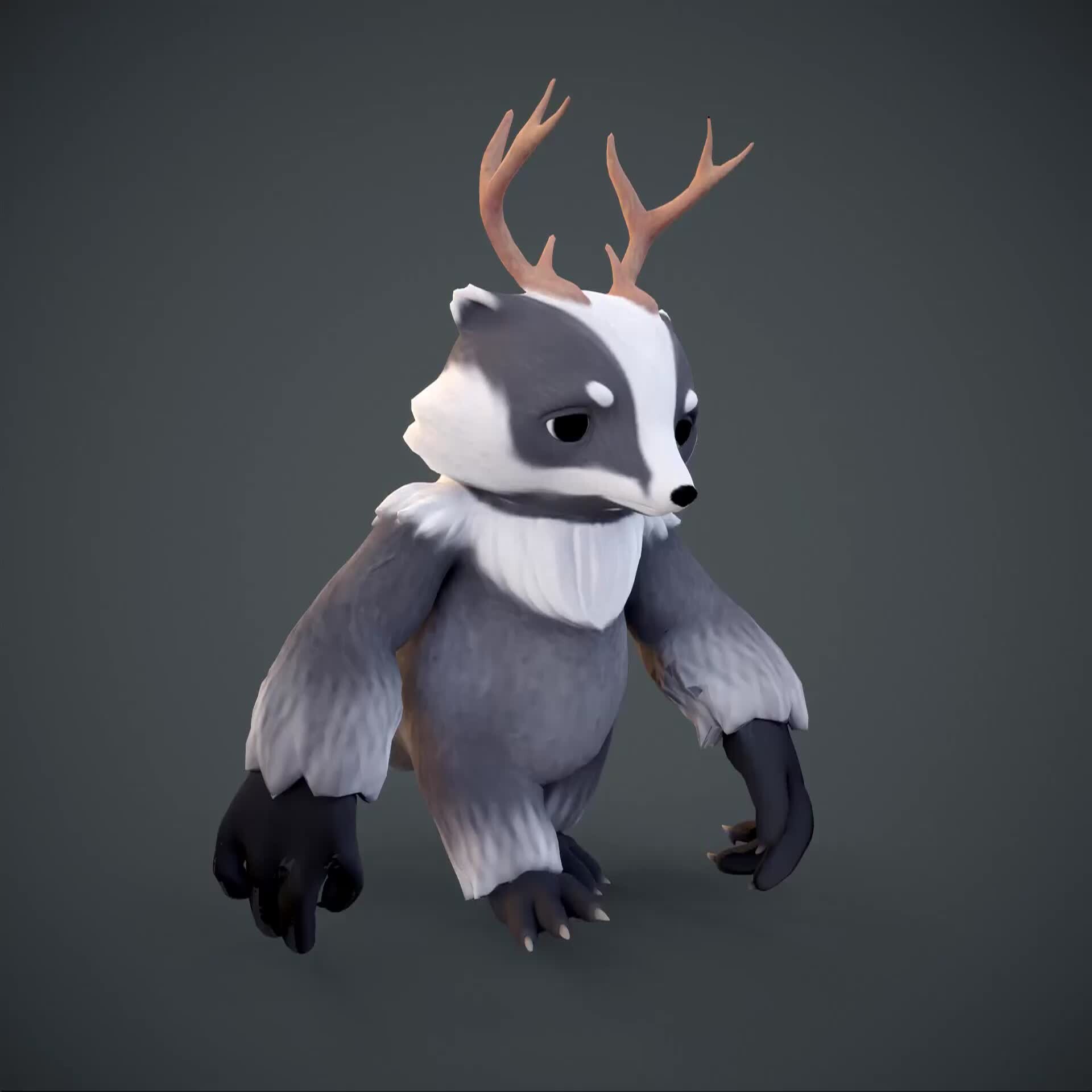 ArtStation - Original Character: Badger Creature