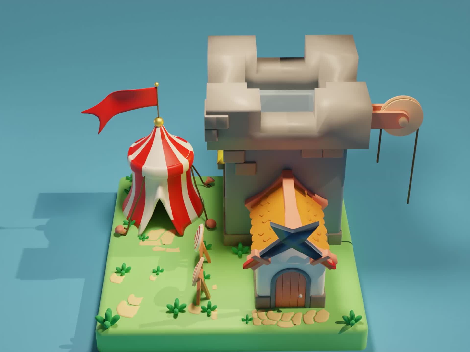 ArtStation - Training Grounds Game Asset