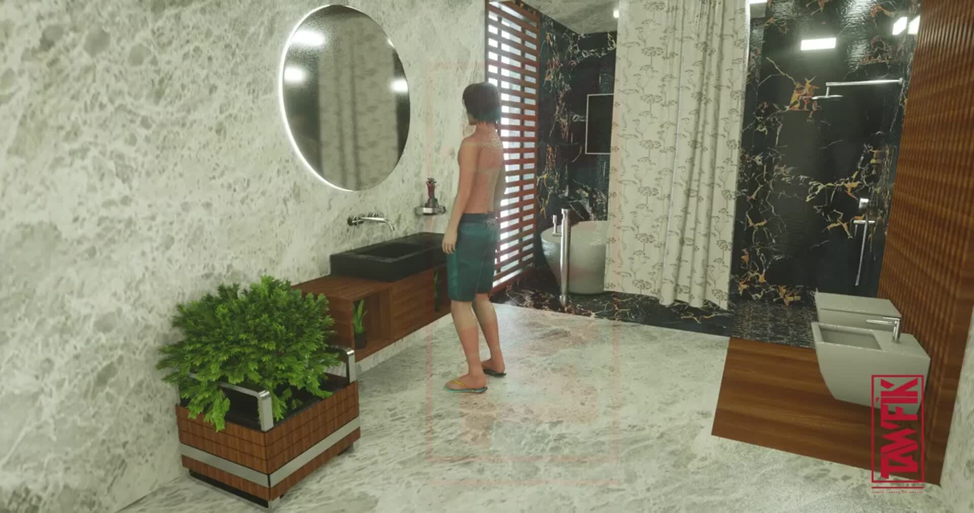 ArtStation - Bath Scene