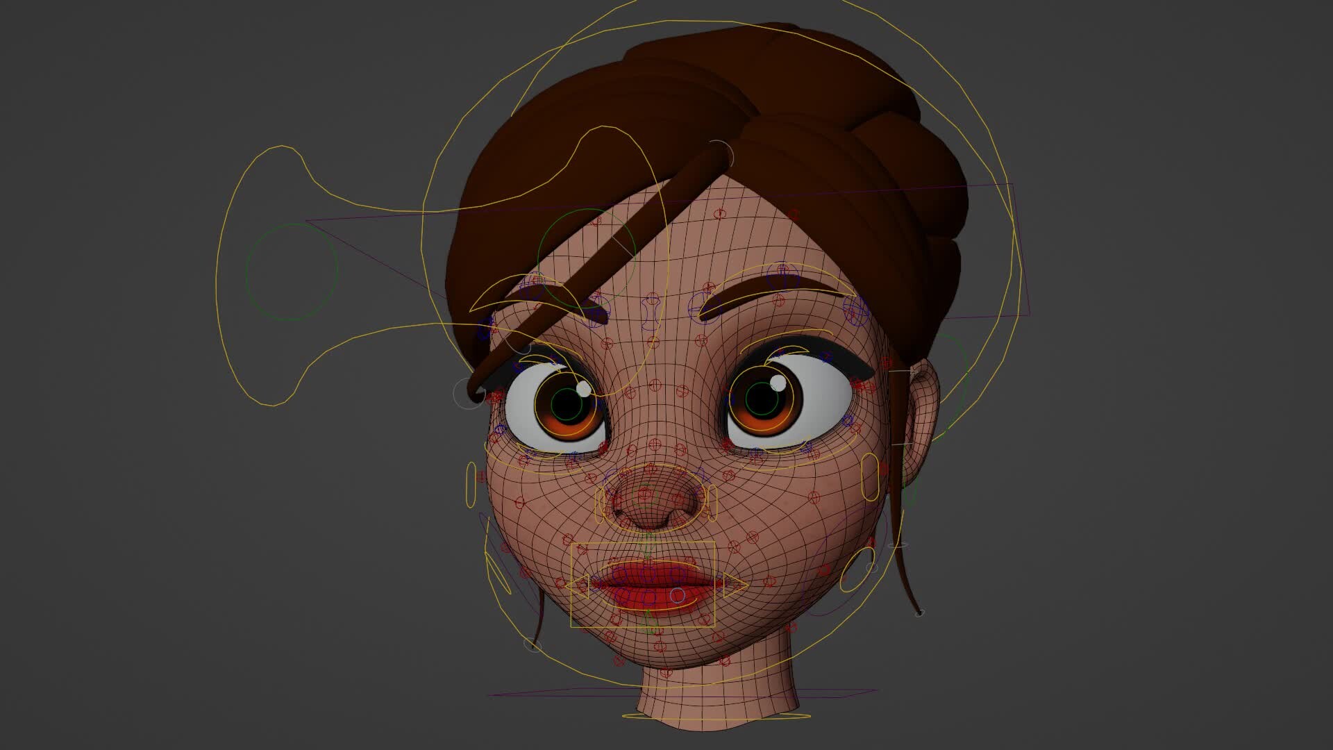 ArtStation - Blender Waitress Face Rig (Model by François Boquet)