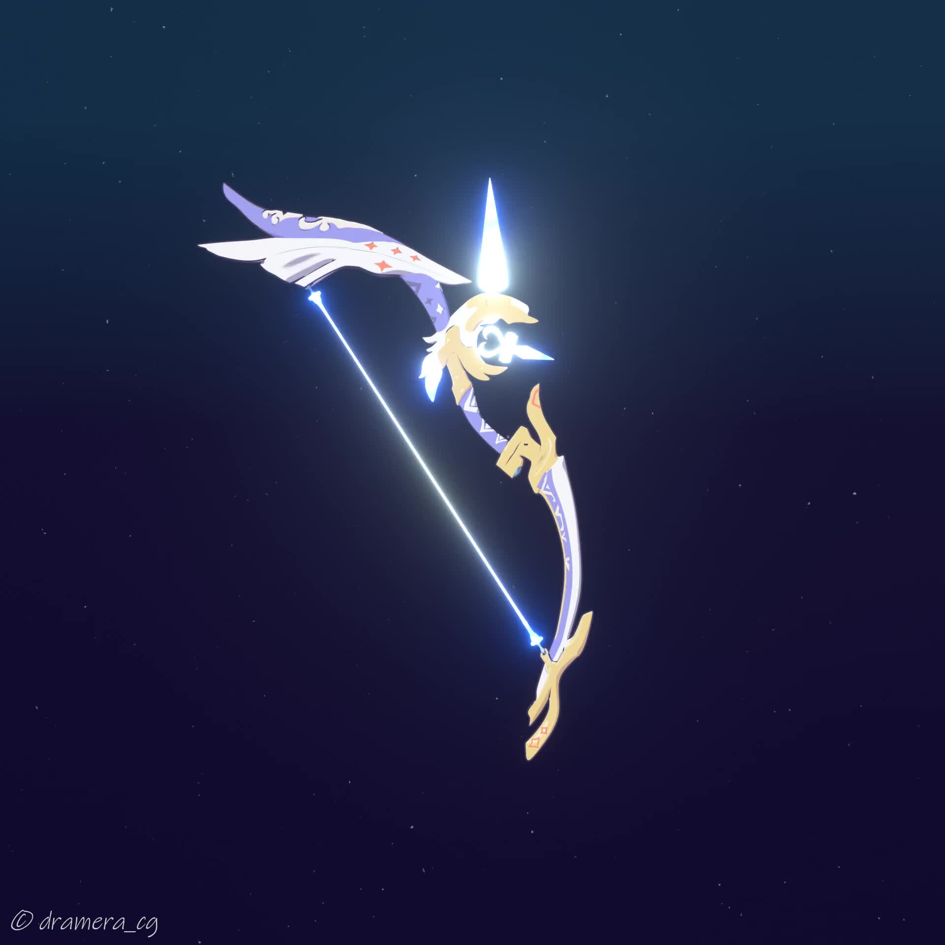 dramera_cg - Amos Bow (Genshin Impact Fanart) - Stylized Version