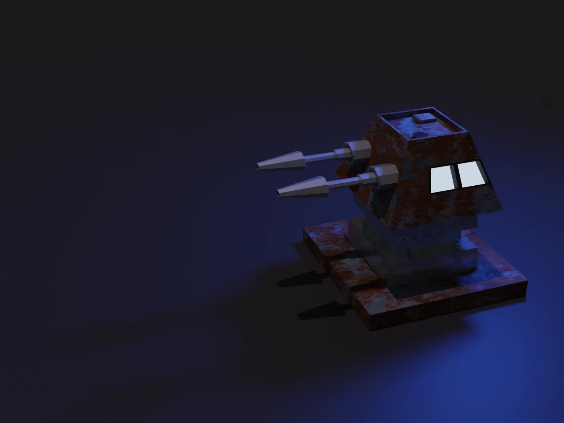 ArtStation - Low Poly Turret