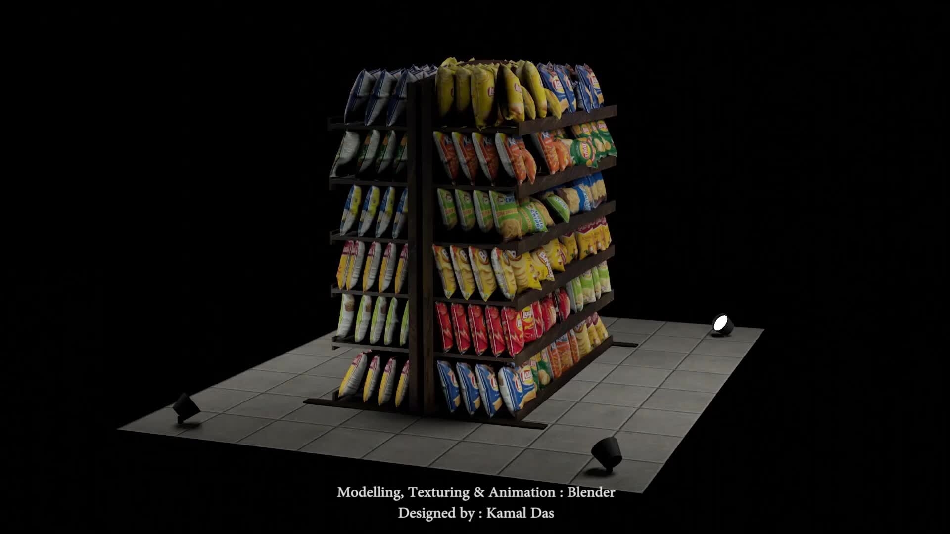 ArtStation - chips shelf (props)