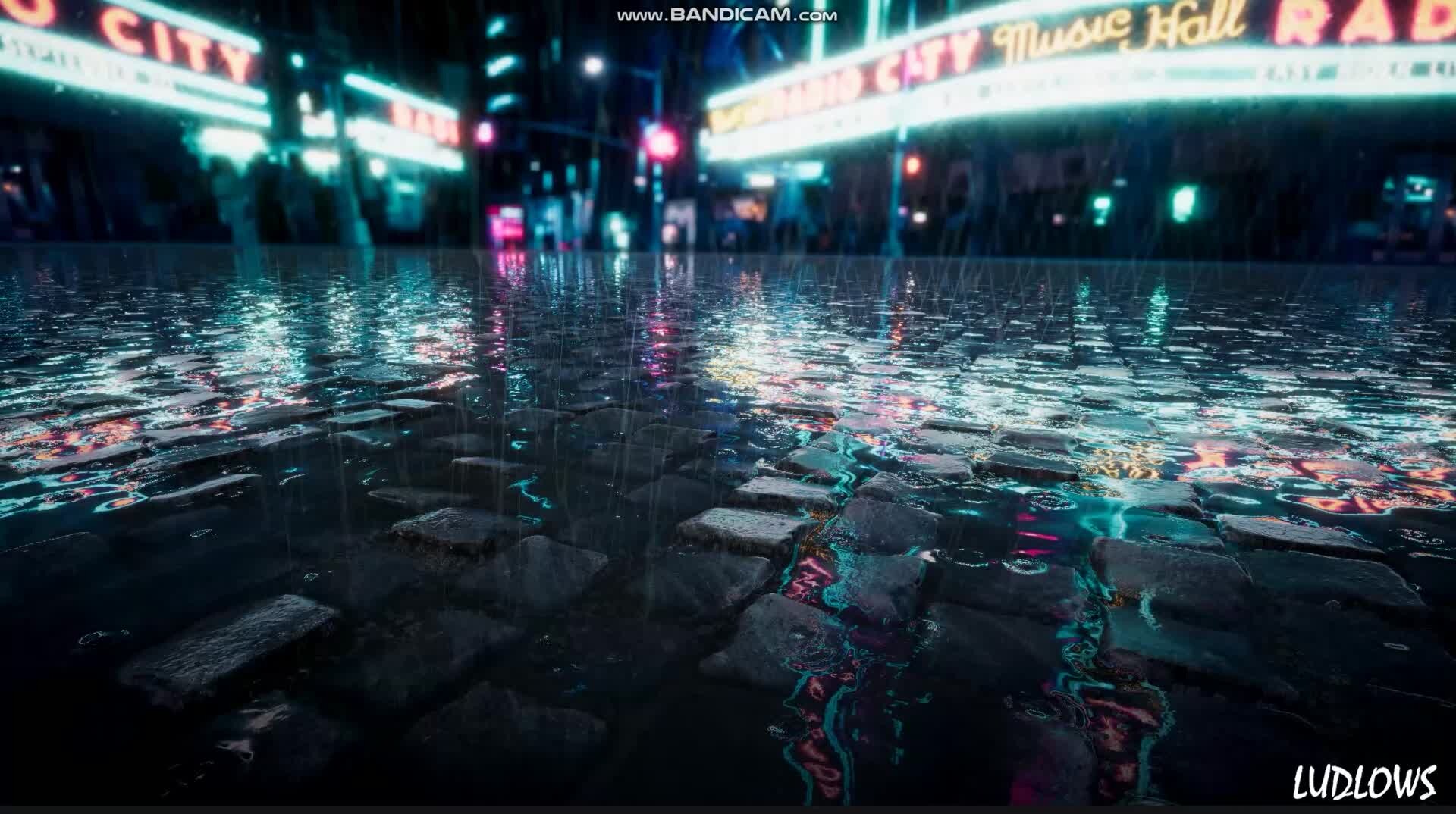 ArtStation - Neon in the rain