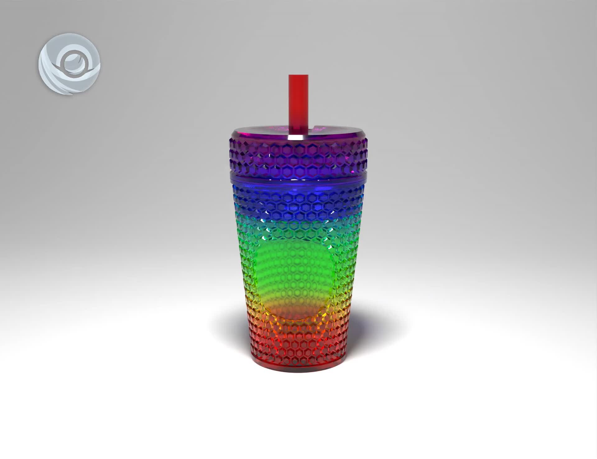 ArtStation - StarBucks Studded Tumbler Keychain STL File for 3D printing