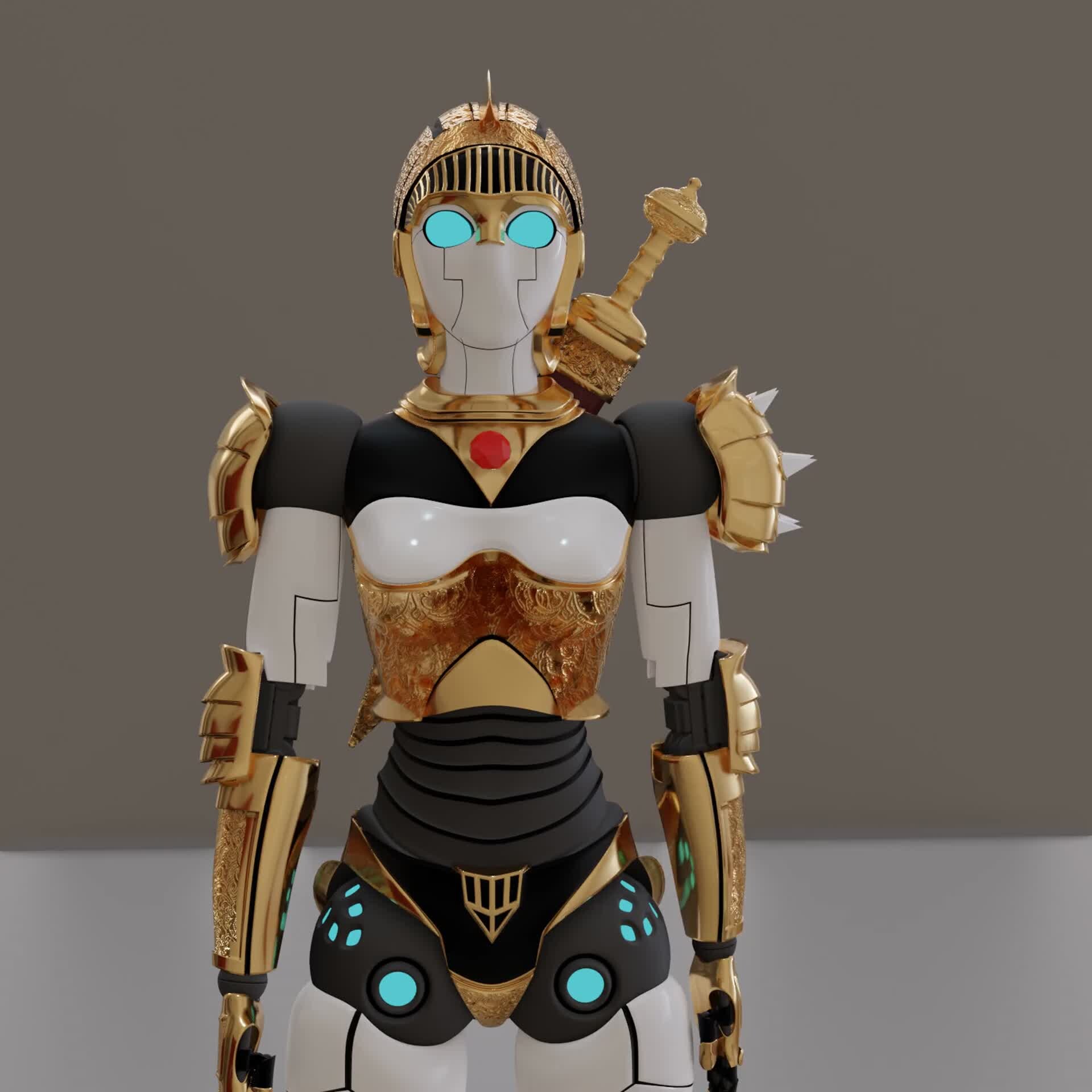 ArtStation - Spartan warrior Robot