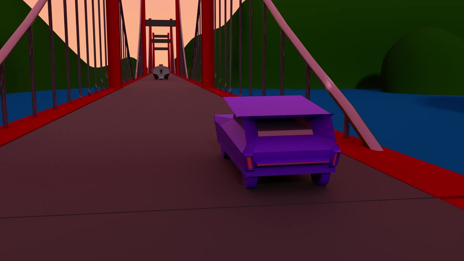 ArtStation - School Semester Animation/VFX: Project 1-Bridge Animation