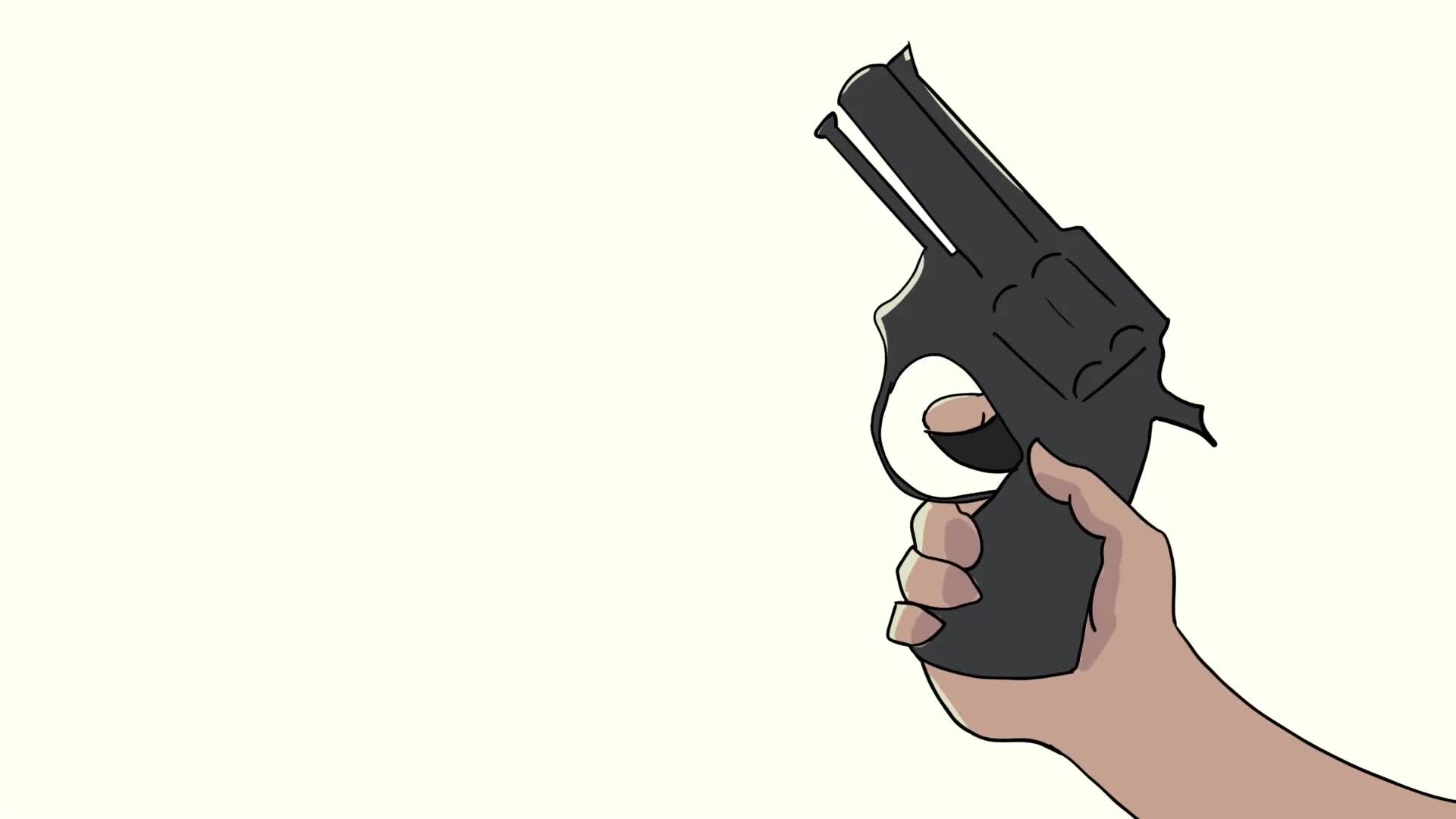 ArtStation - Gun shot 2d Animation