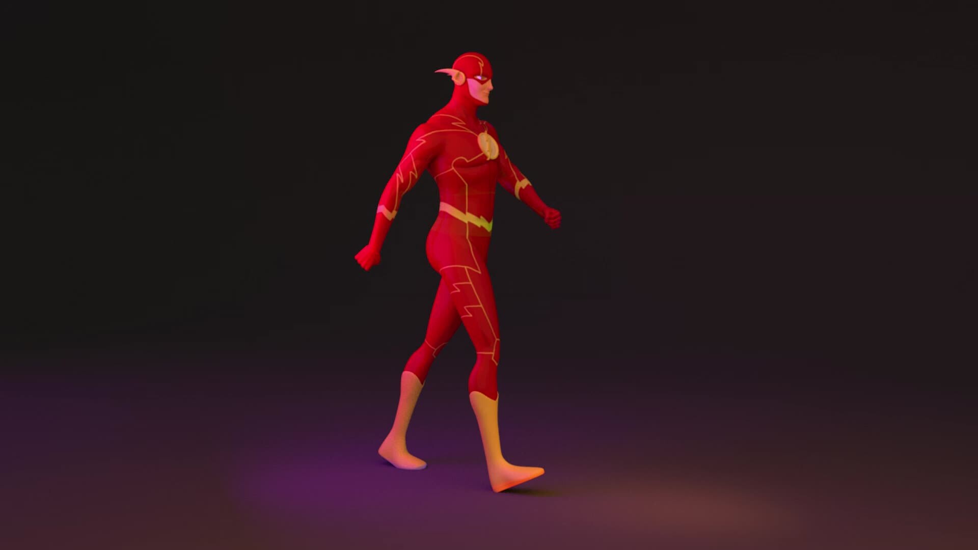 ArtStation - Super hero walk cycle