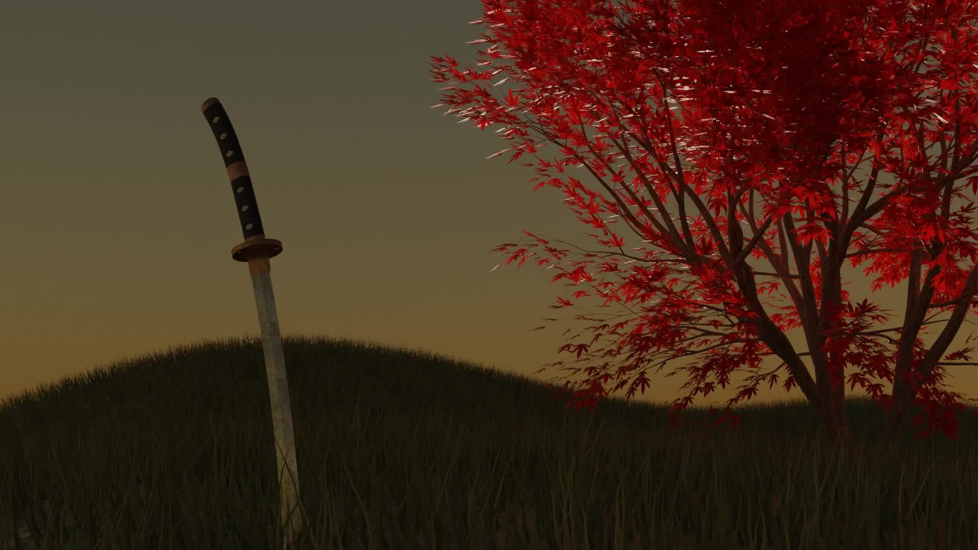 ArtStation - Samurai Sunset