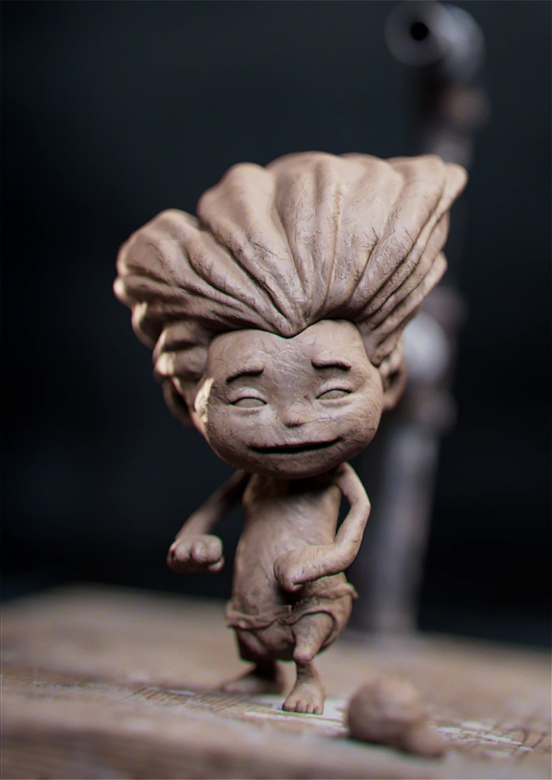 ArtStation - Twist again in Clay render