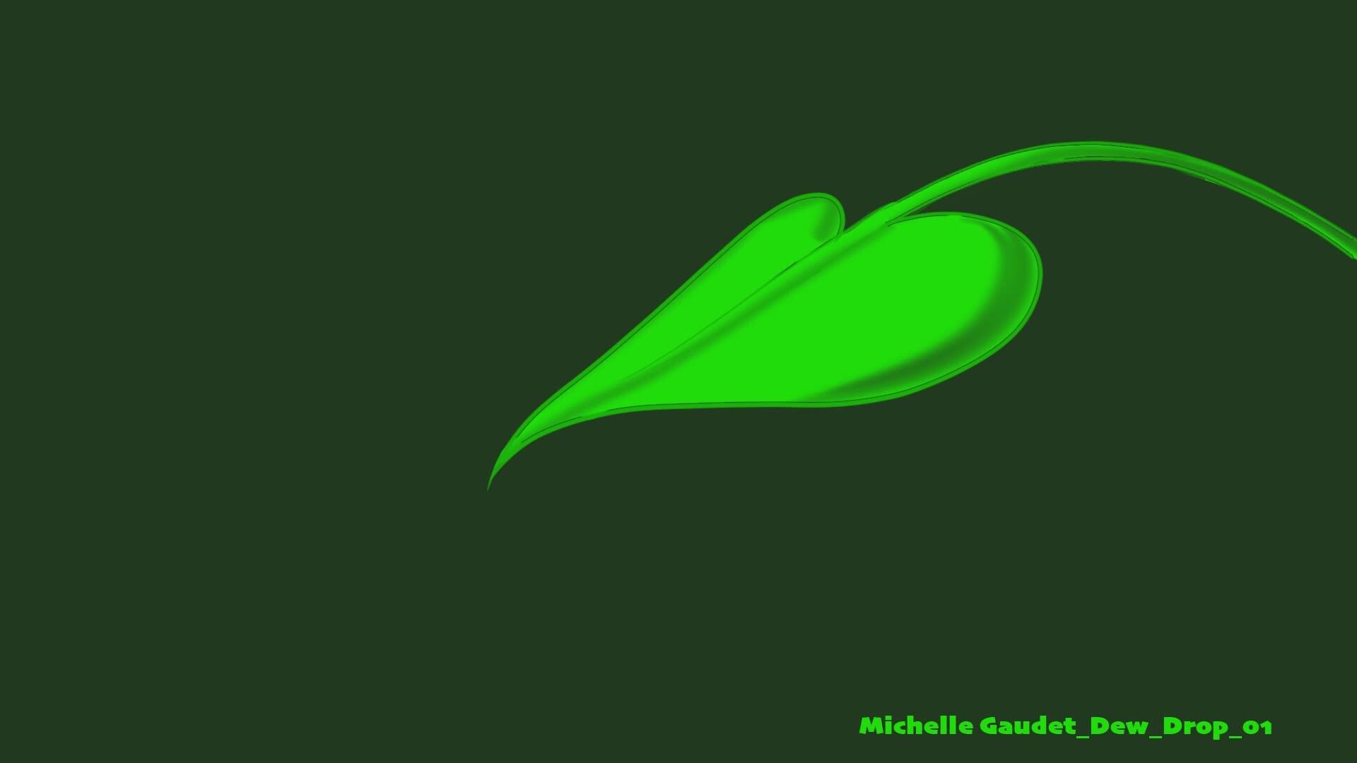 ArtStation - Video Game Art and Design Exercize: Dew Drop Animation