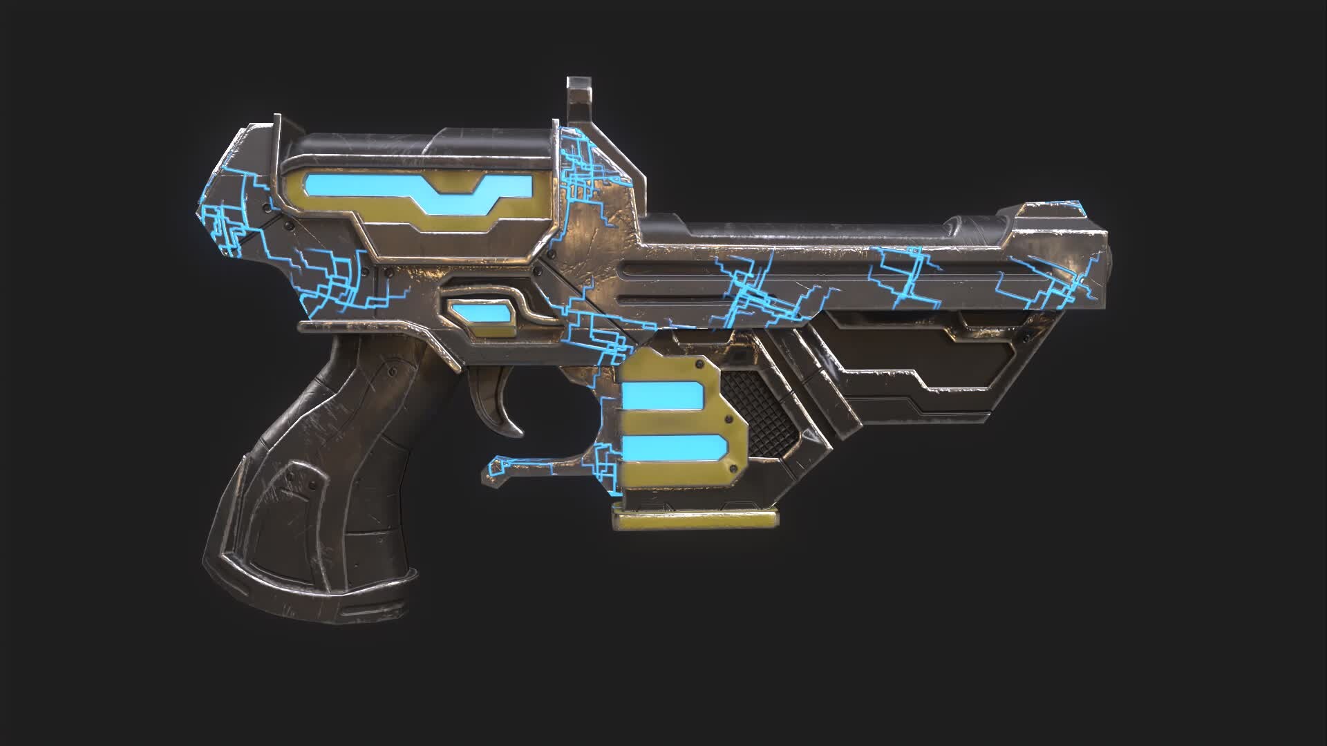 ArtStation - Sci-Fi Energy Pistol v1