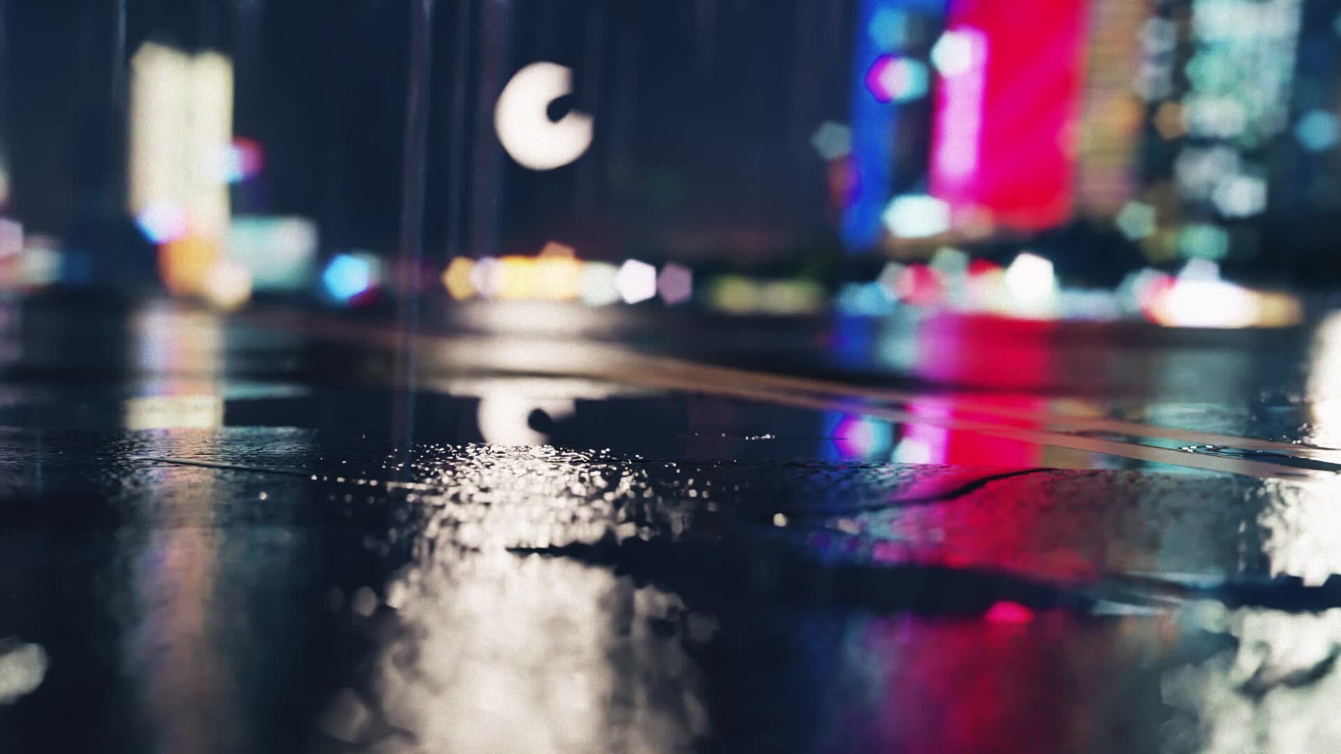 ArtStation - Moody realistic rain (Blender)