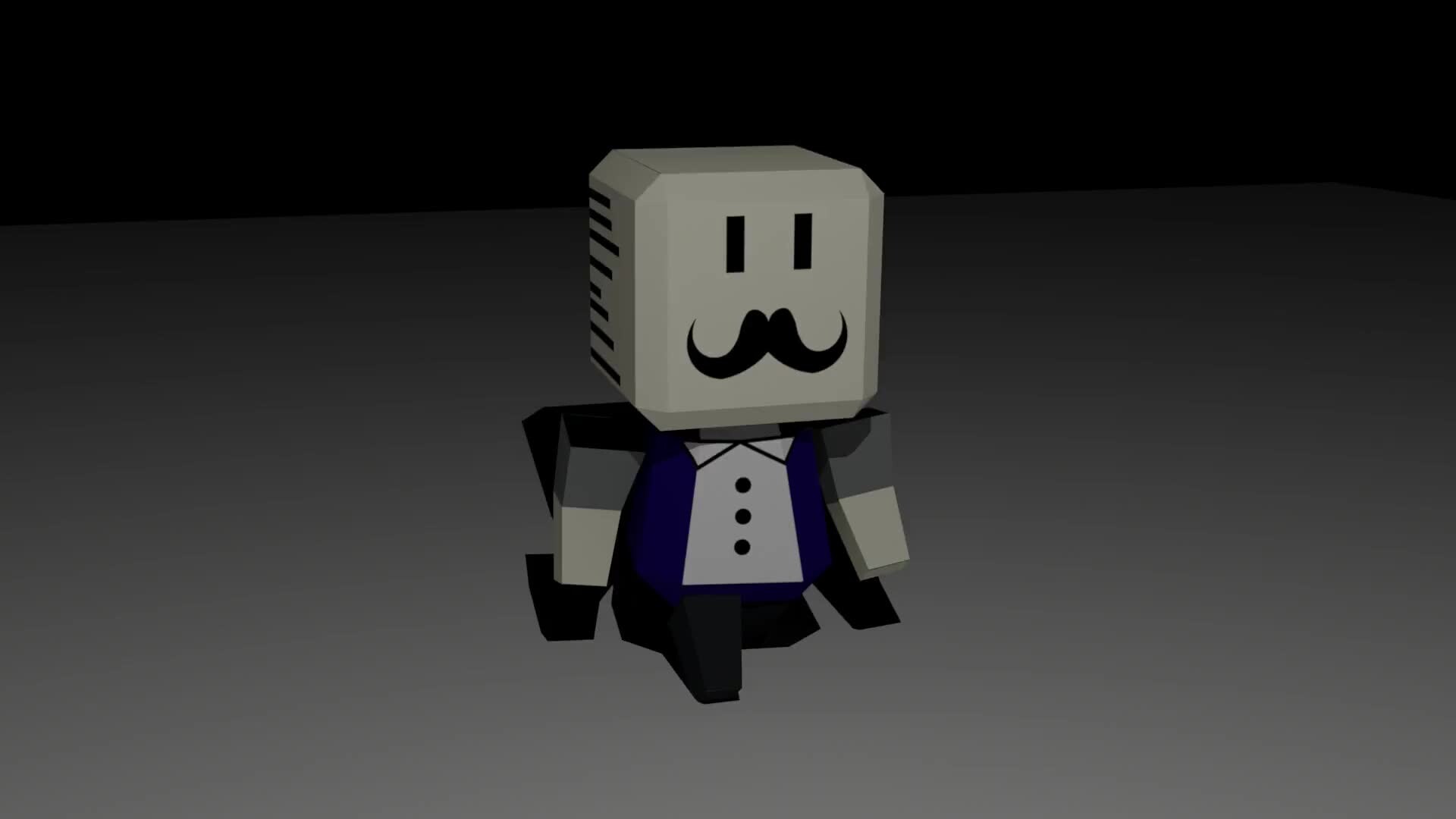 ArtStation - May 2021 - 3D box head model and animation