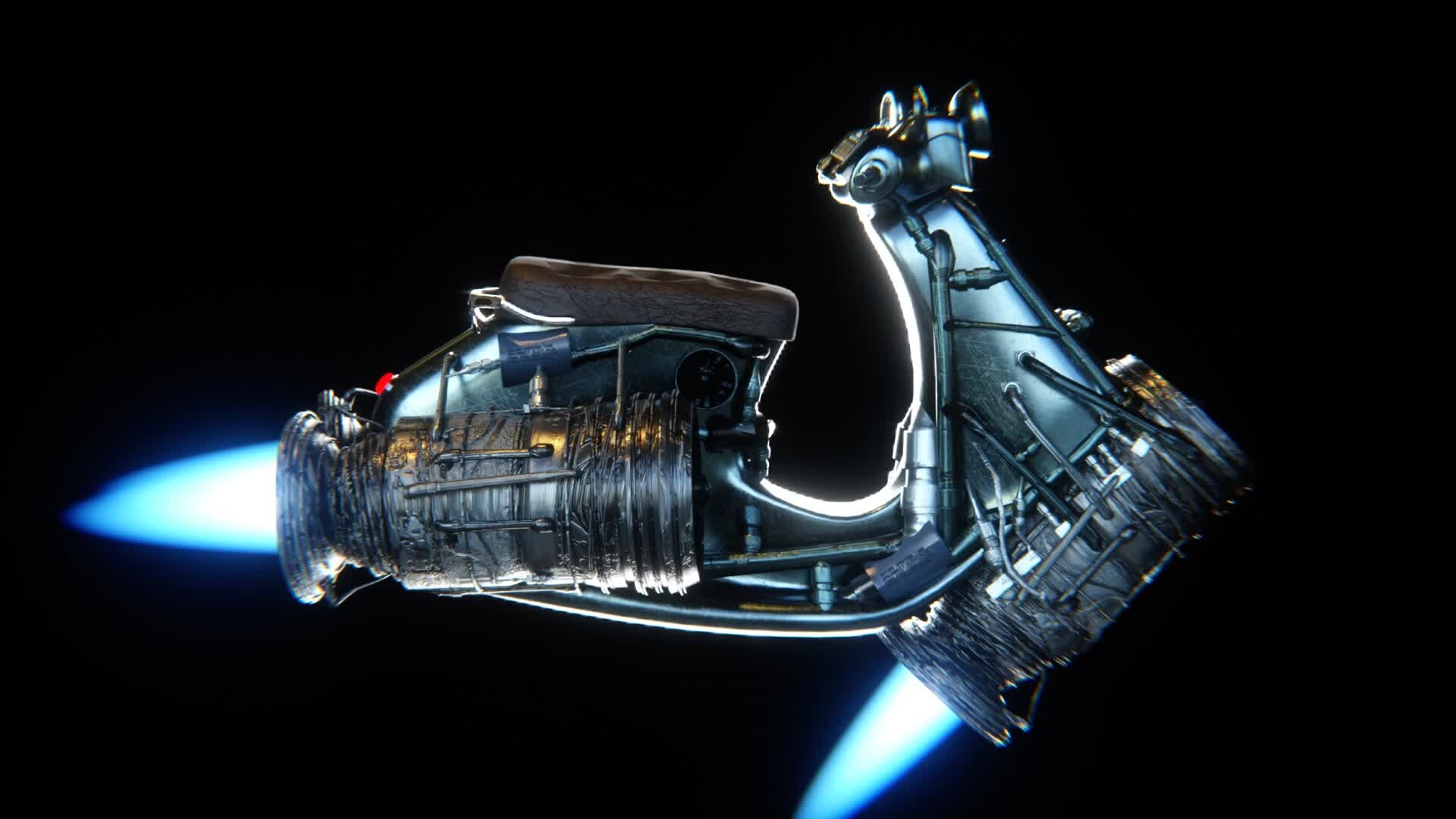 ArtStation - Sci-Fi Vespa Model