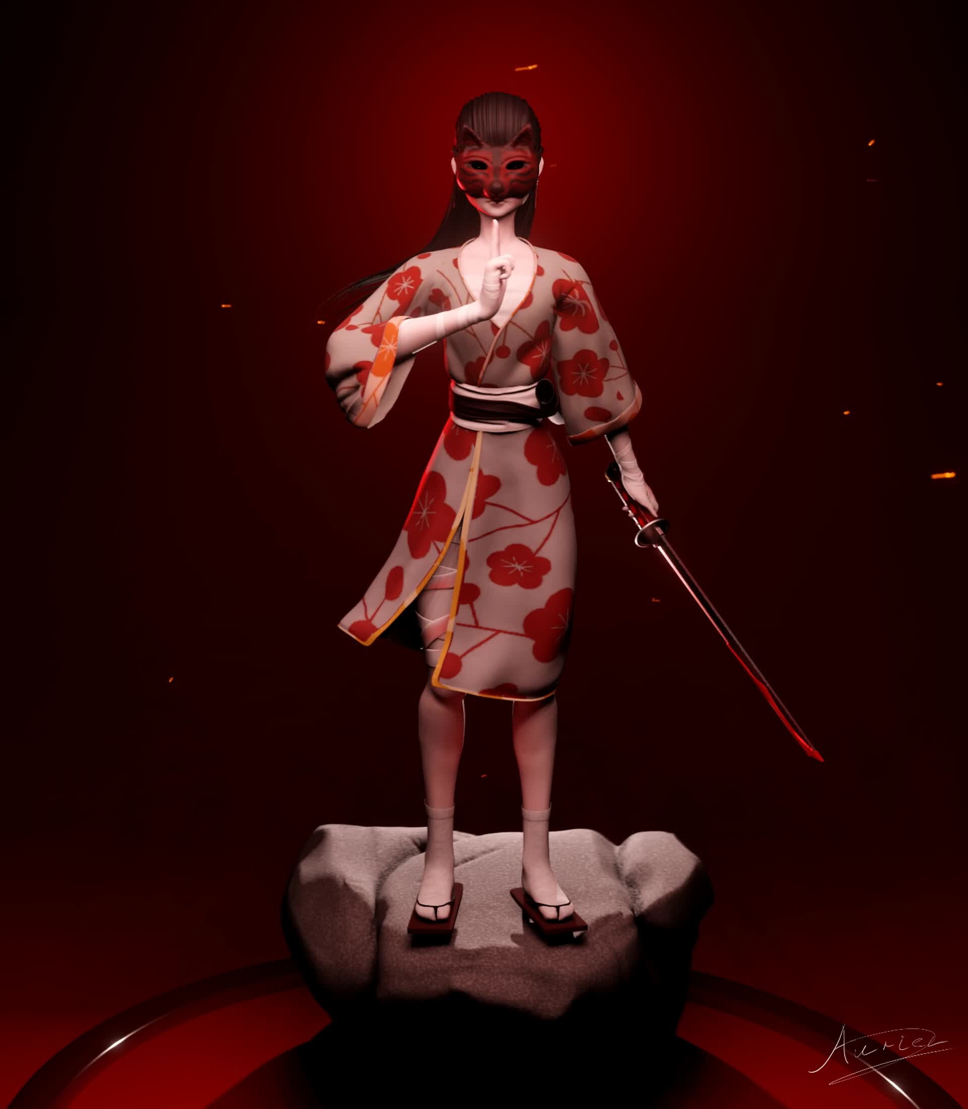 ArtStation - Dark Kitsune