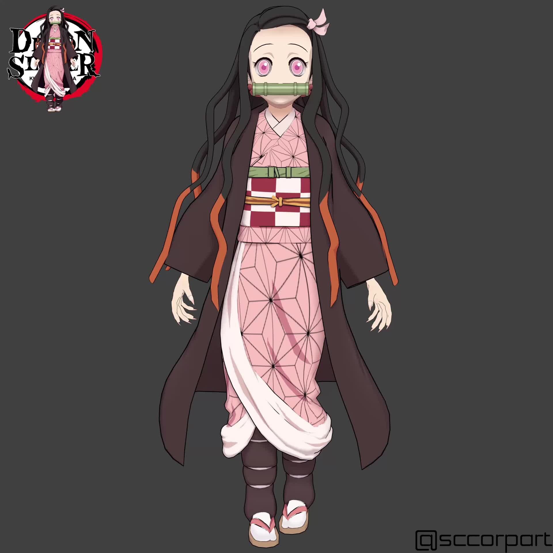 ArtStation - Nezuko Kamado