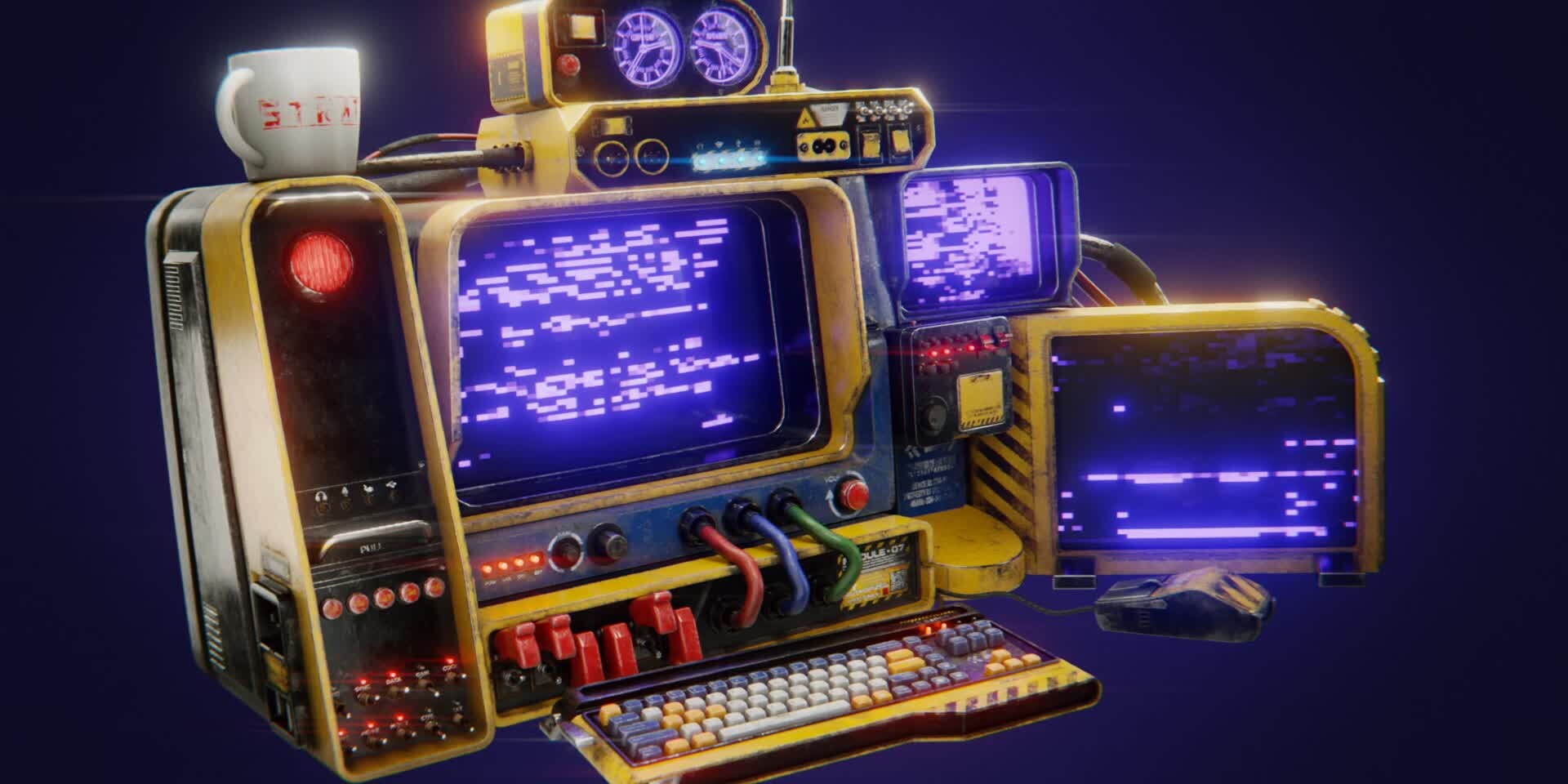 ArtStation - Sci fi Retro Computer (Textured)
