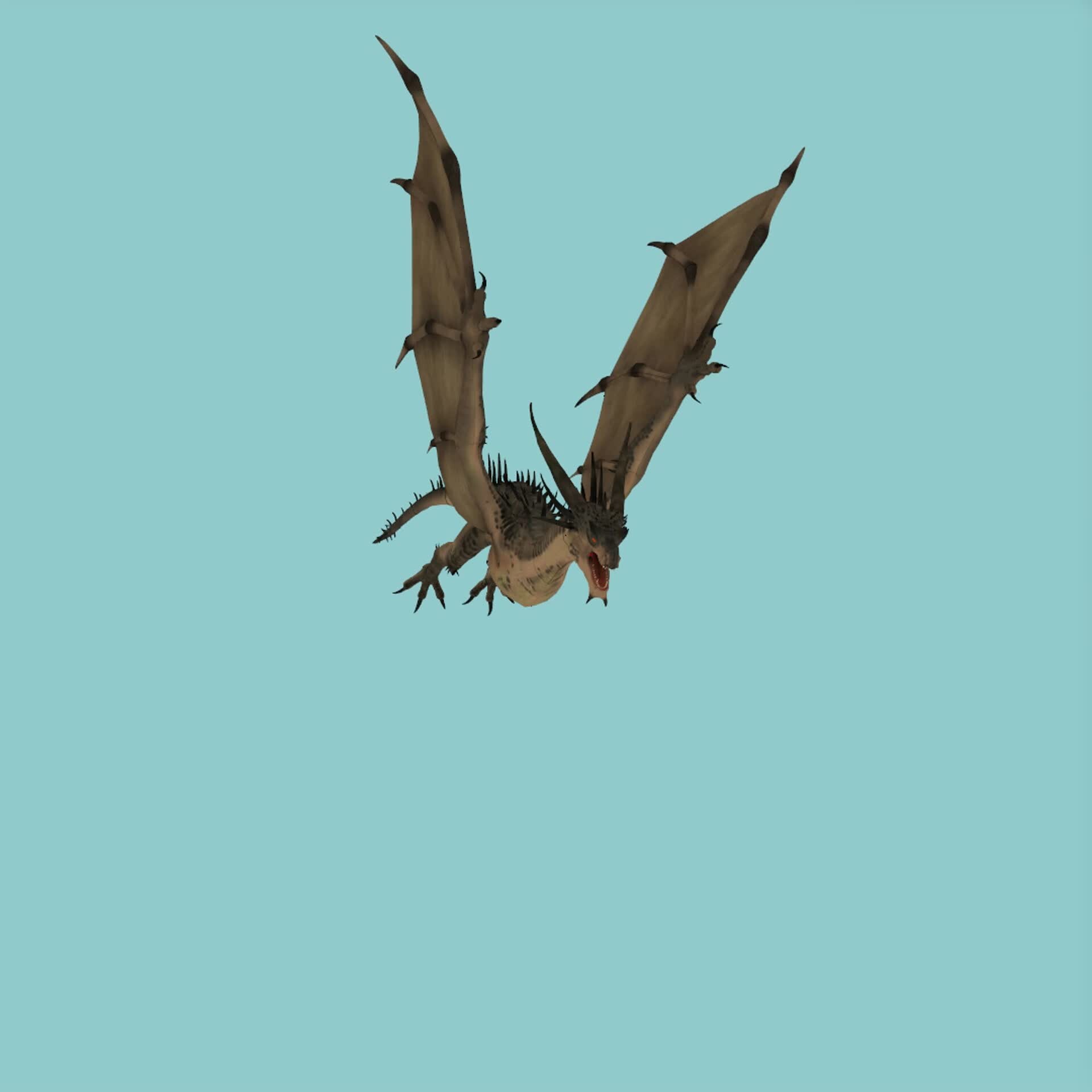 ArtStation - Dragon Flying Animation