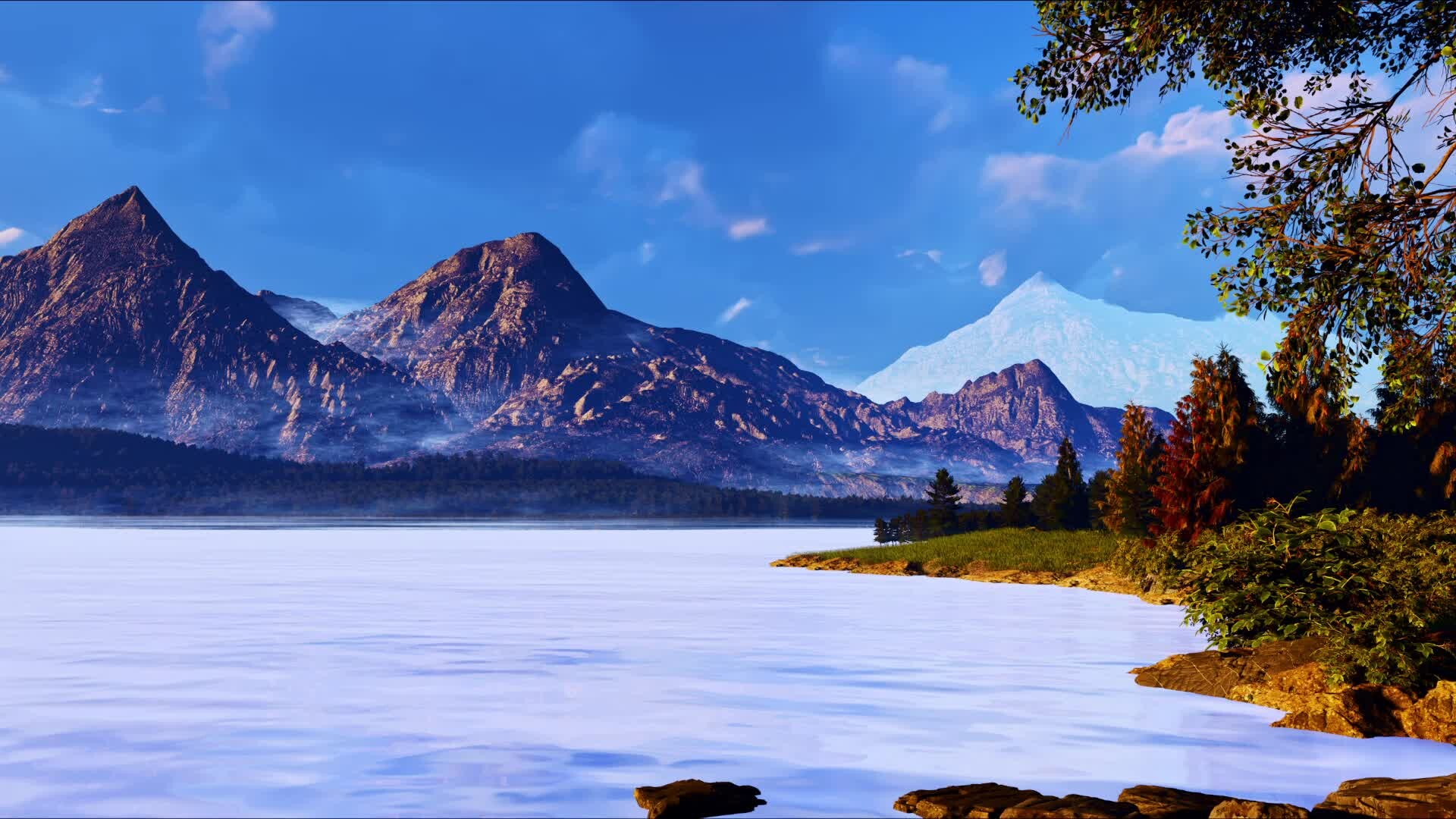 ArtStation - Relaxing lake