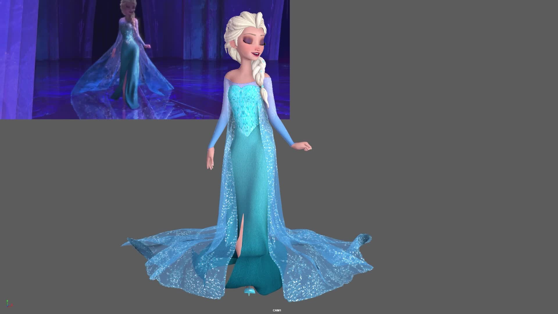 ArtStation - Animation Test of Elsa from Frozen