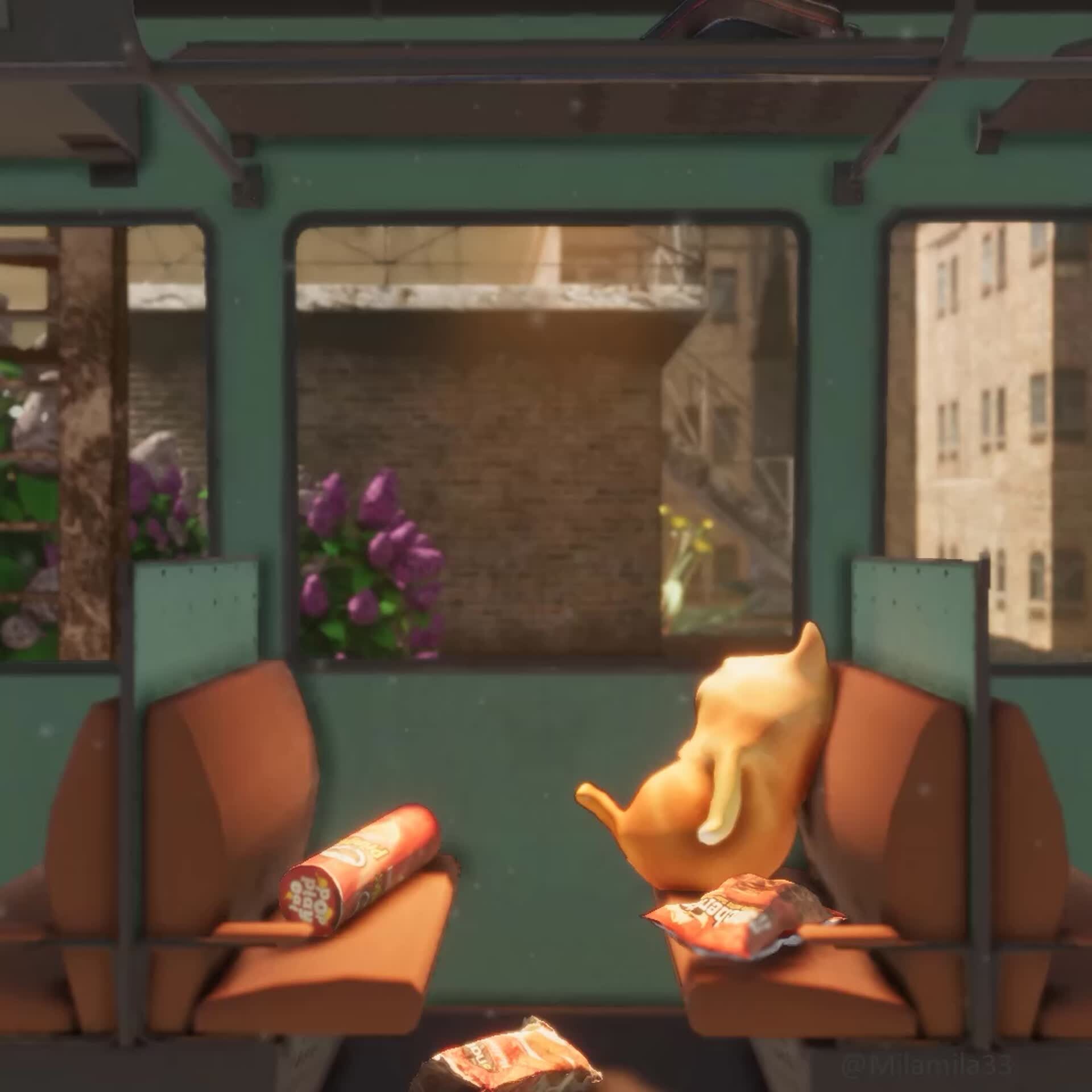 ArtStation - June 2022. Infinite train journey.