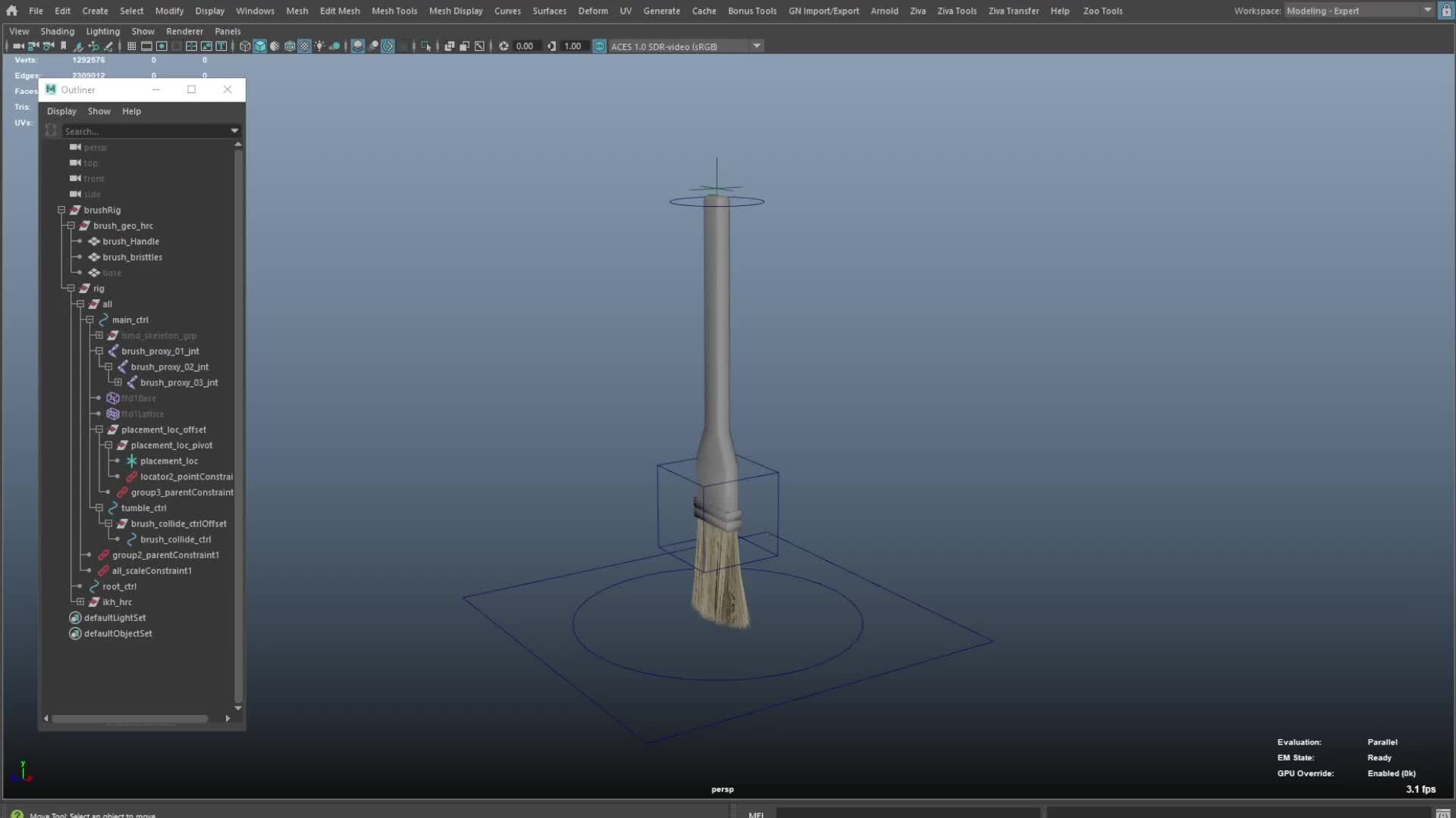 ArtStation - Paint brush rig