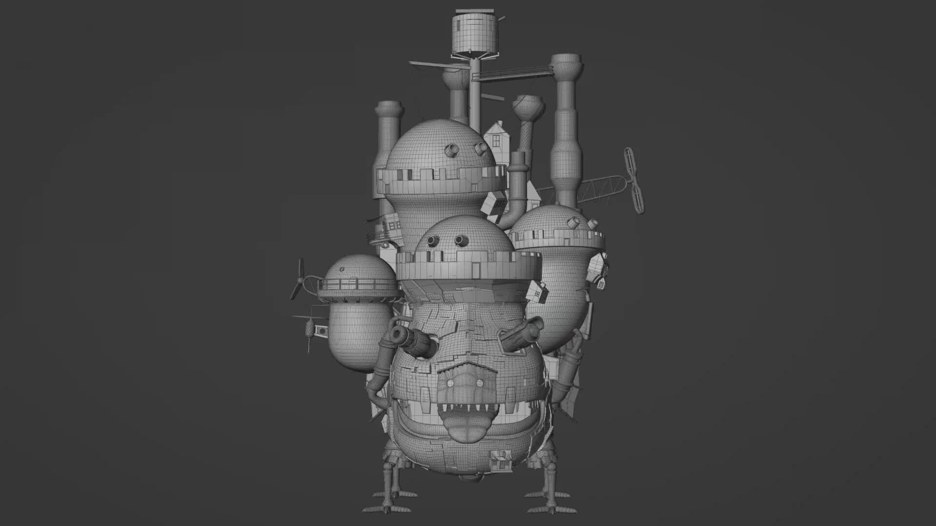 ArtStation - Howl's Moving Castle Model