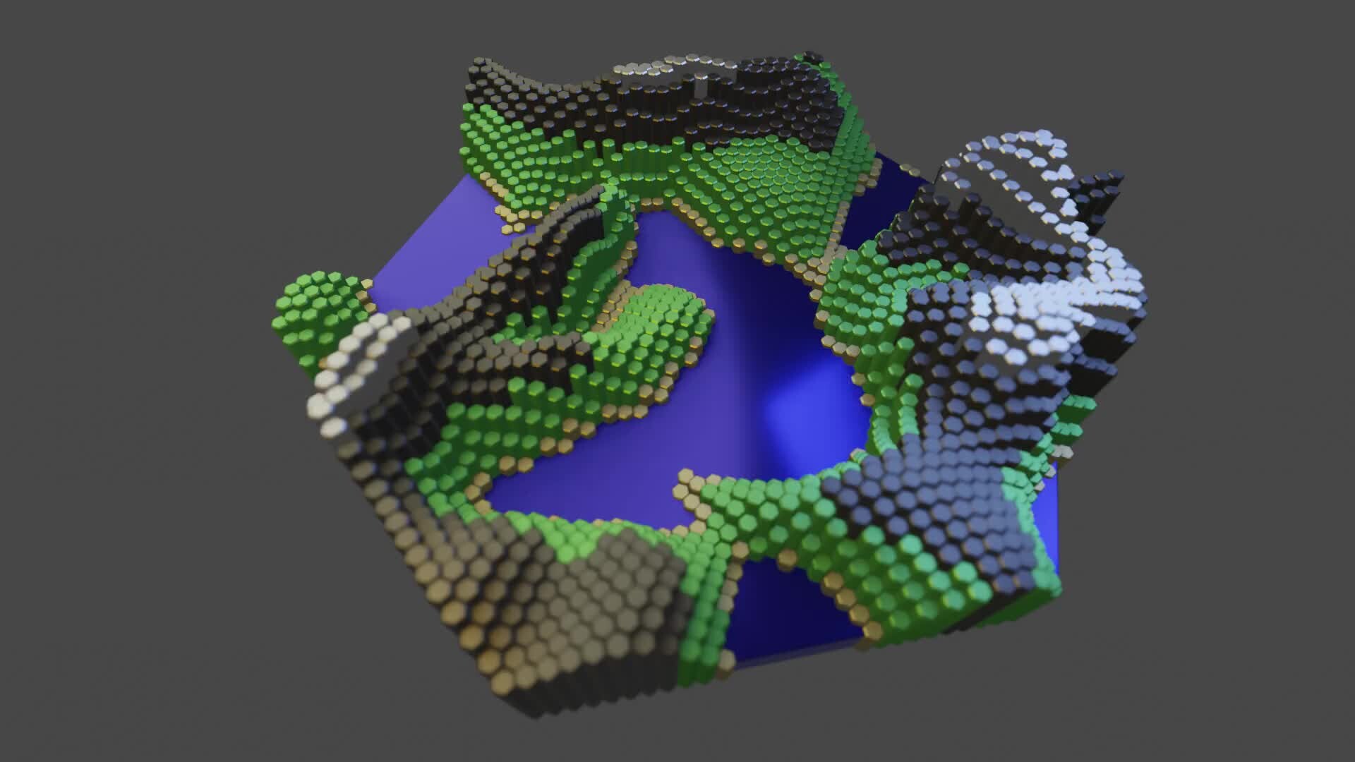 ArtStation - Hexagon landscape