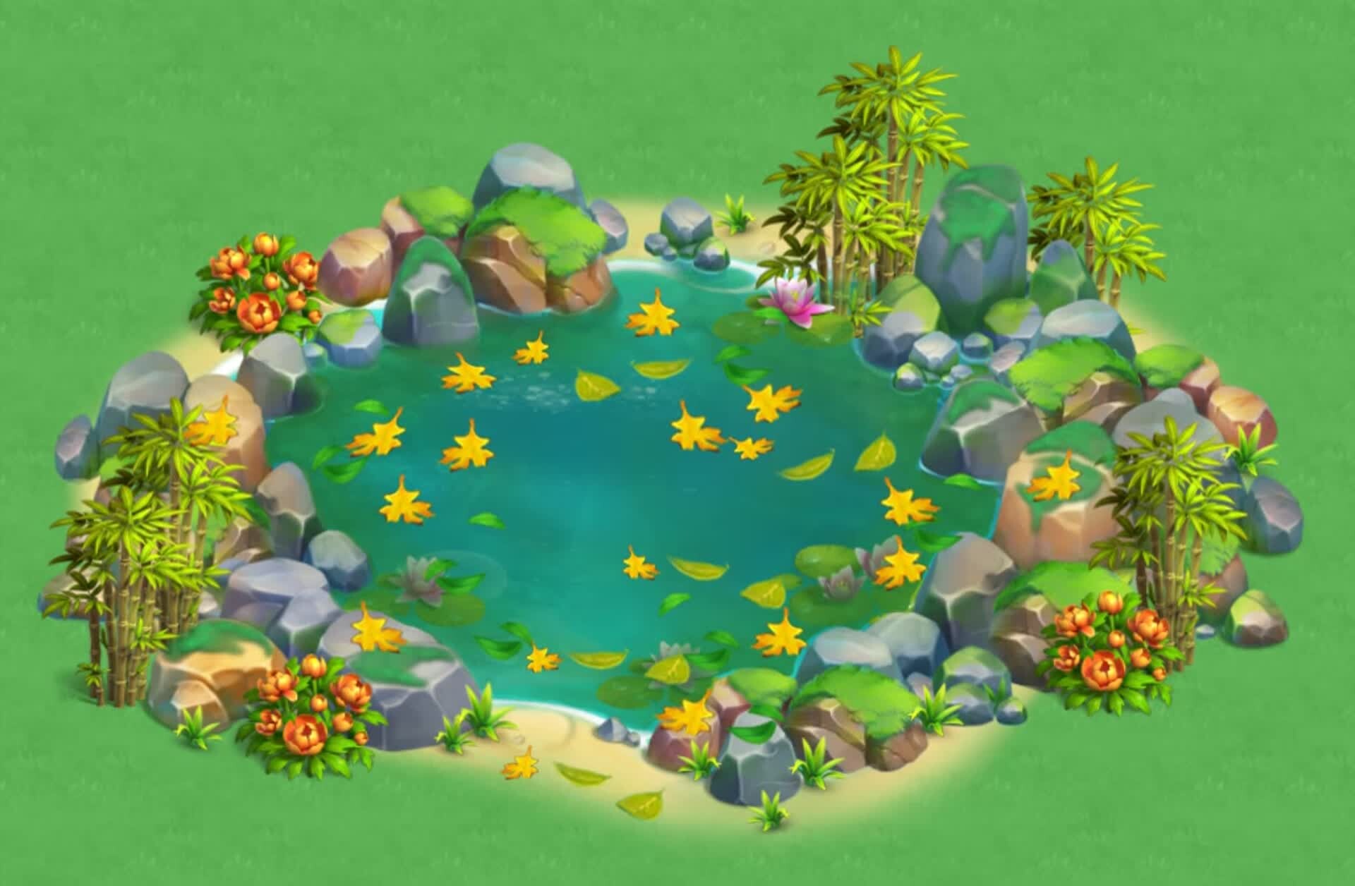 ArtStation - Pond with carps