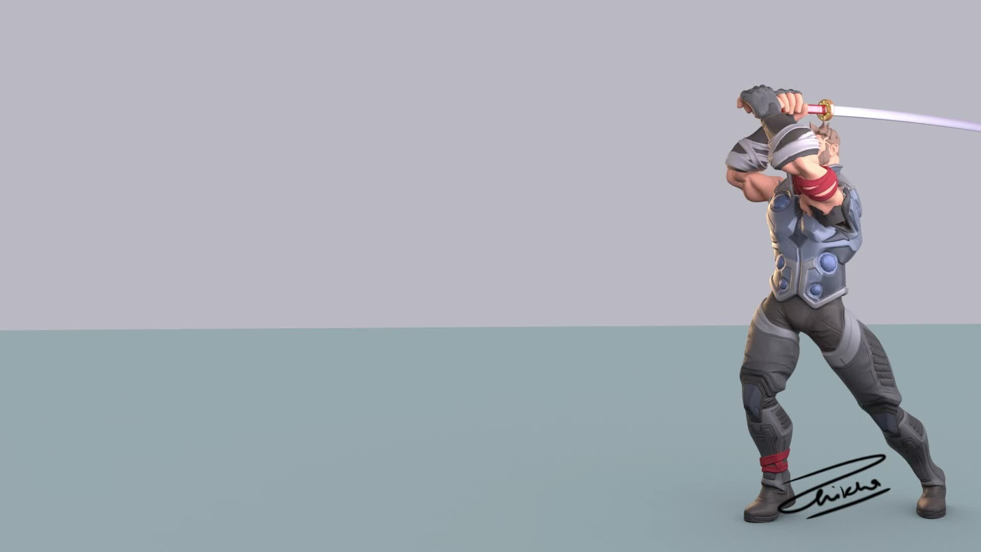 ArtStation - Animation (Sword Swing)