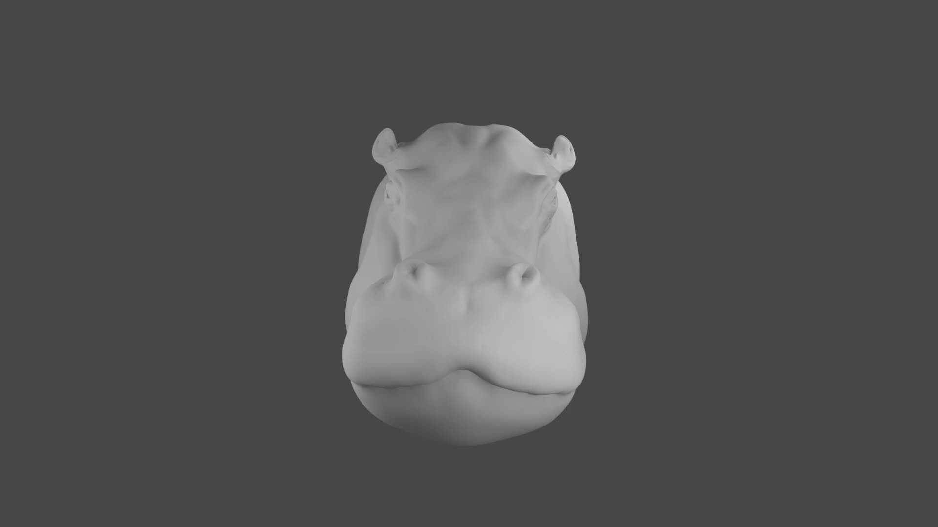 ArtStation - Hippo’s head sculpt