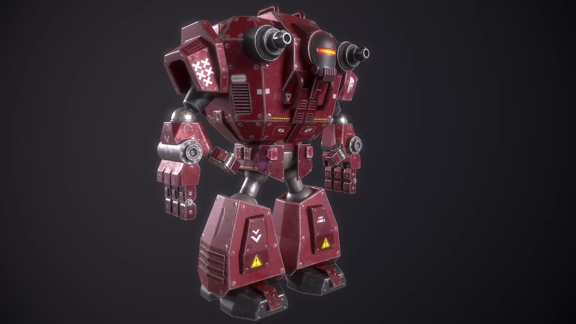 ArtStation - Red Mech Robot