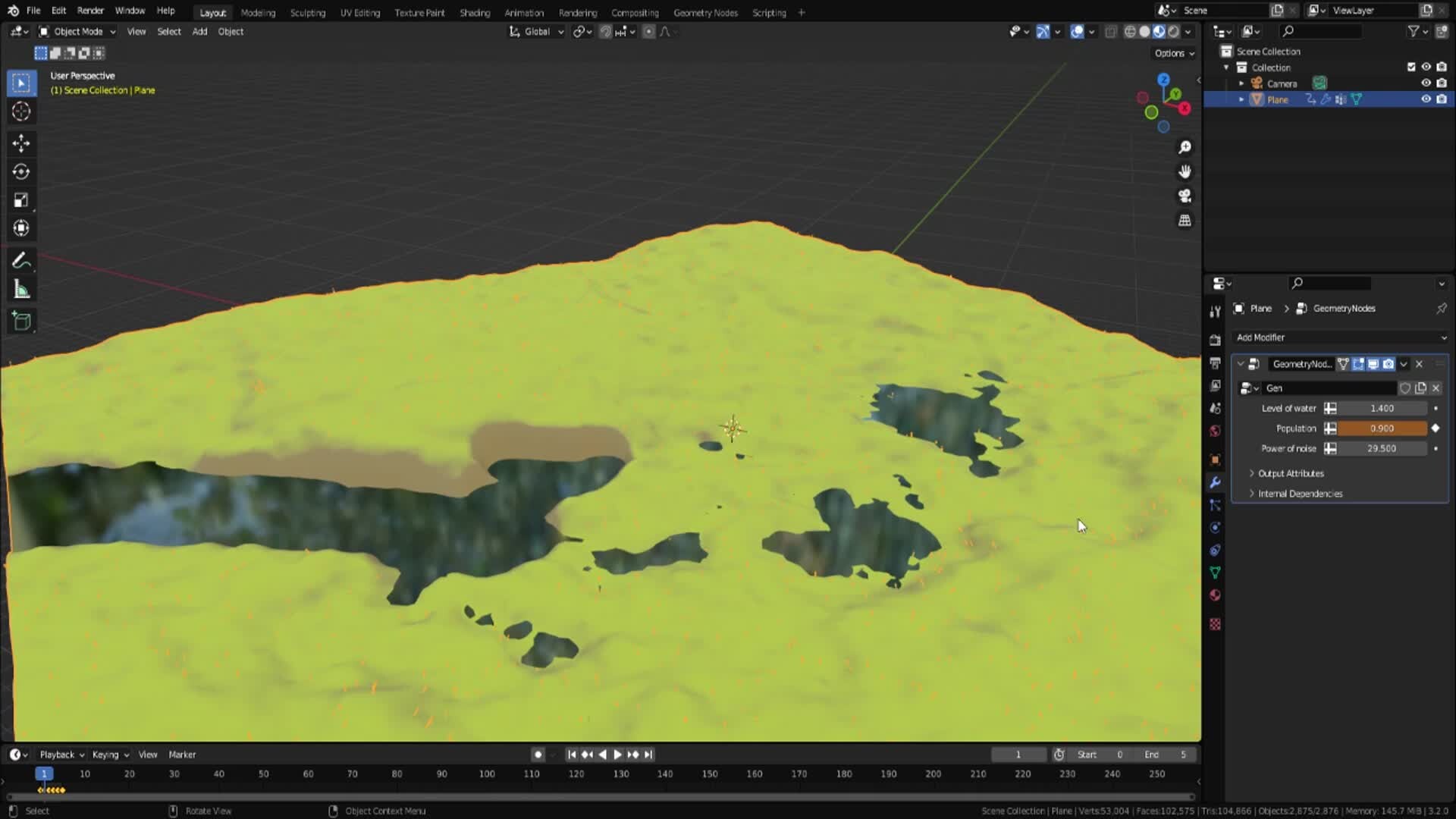 ArtStation - Generator grass (and little more) on Geometry nodes. 7/30