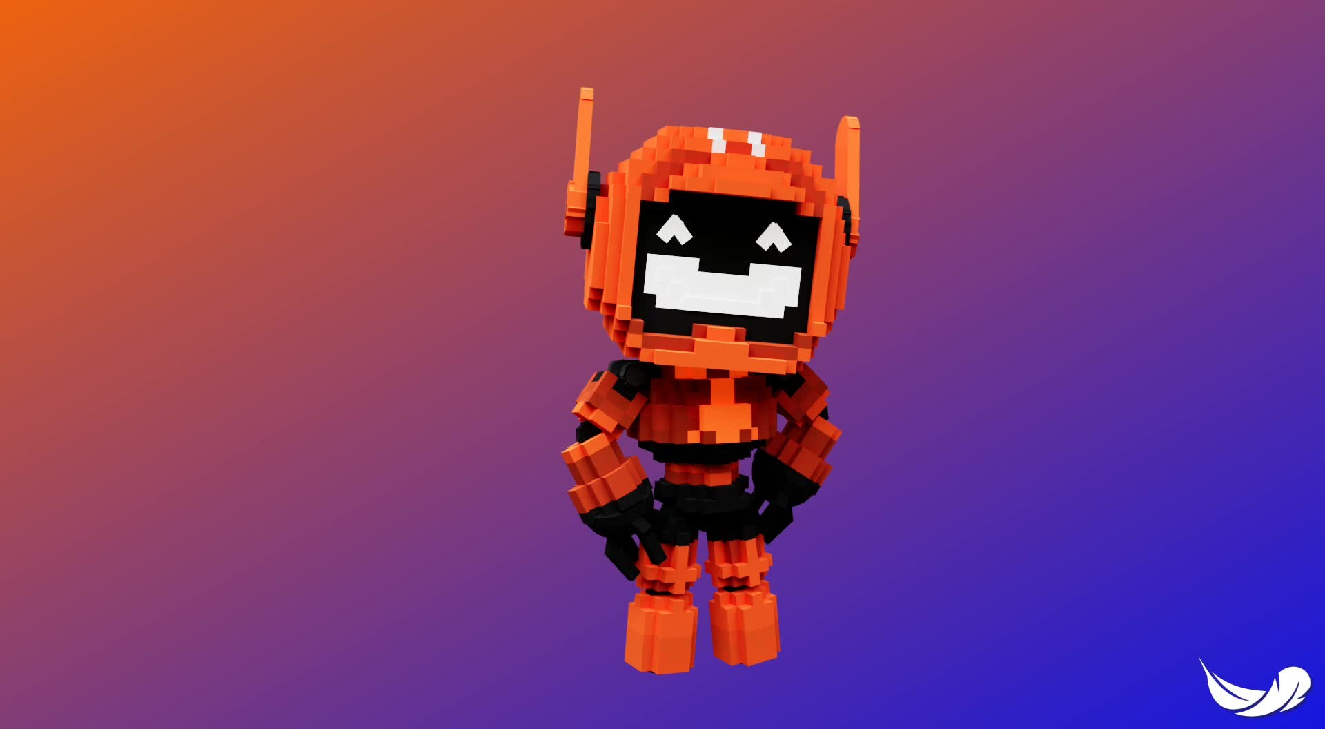 ArtStation - Voxel robot model