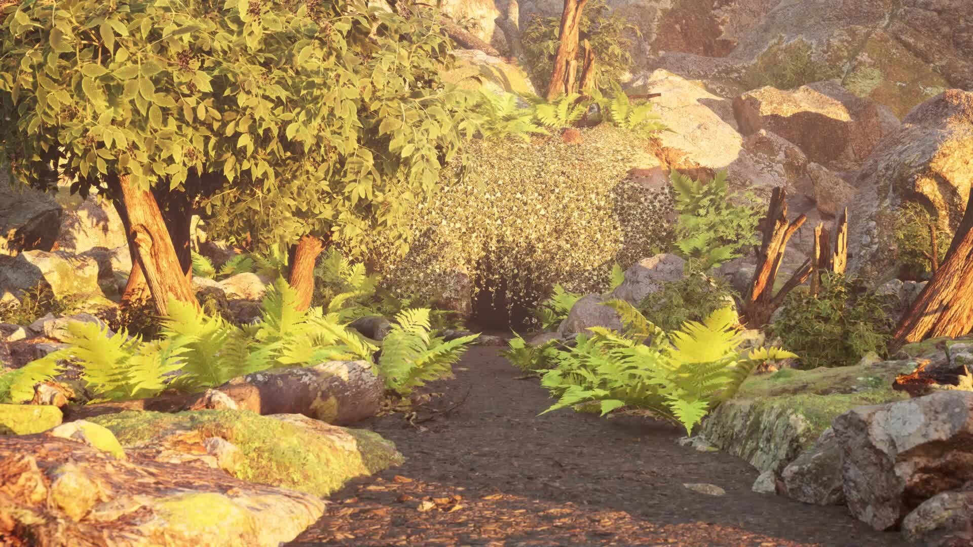 ArtStation - Sun,Cave,Stone