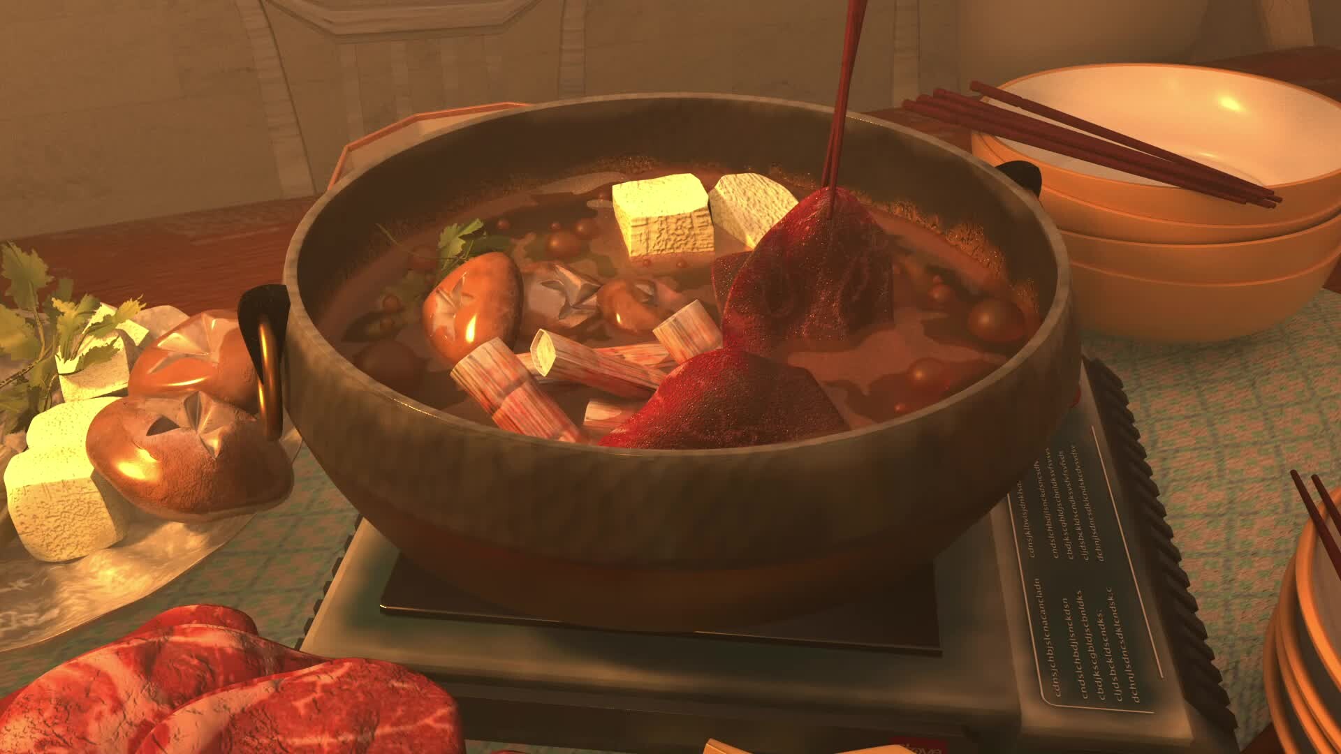 ArtStation - hot pot food modeling & illustration