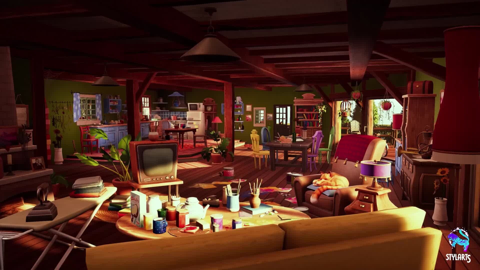 ArtStation - Stylized Countryside House Interior-Unity Recreation