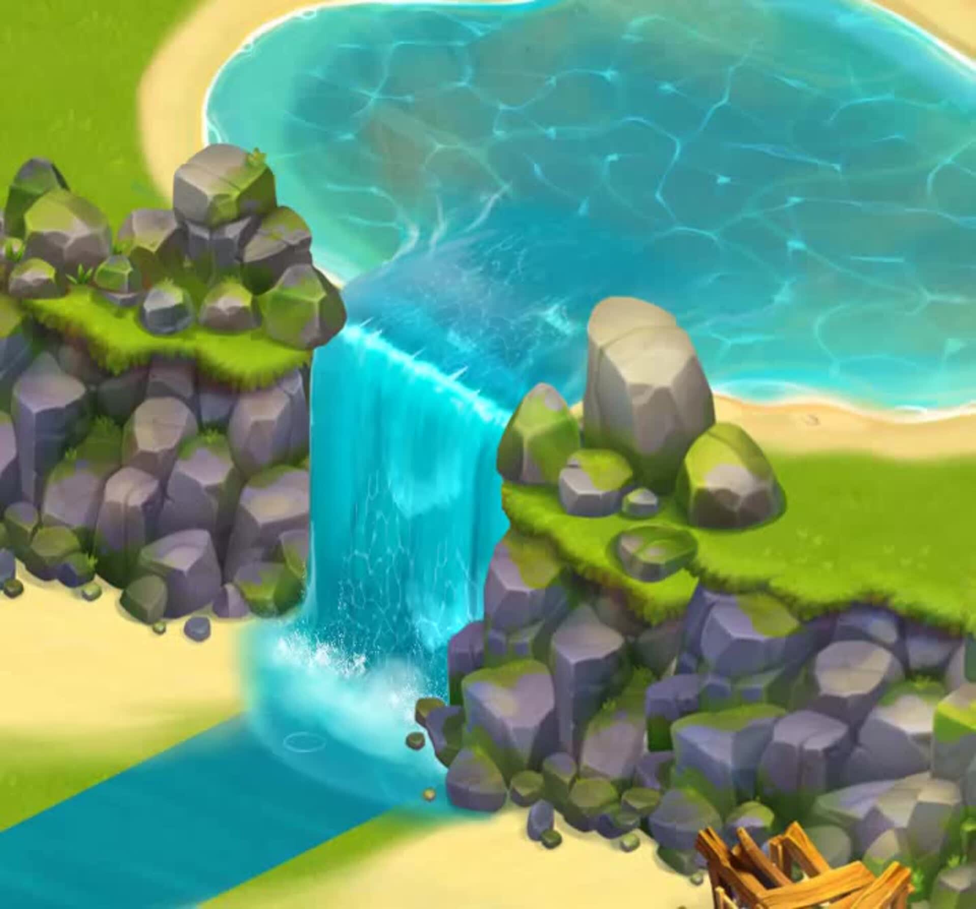 ArtStation - Sprite animation waterfall for casual game