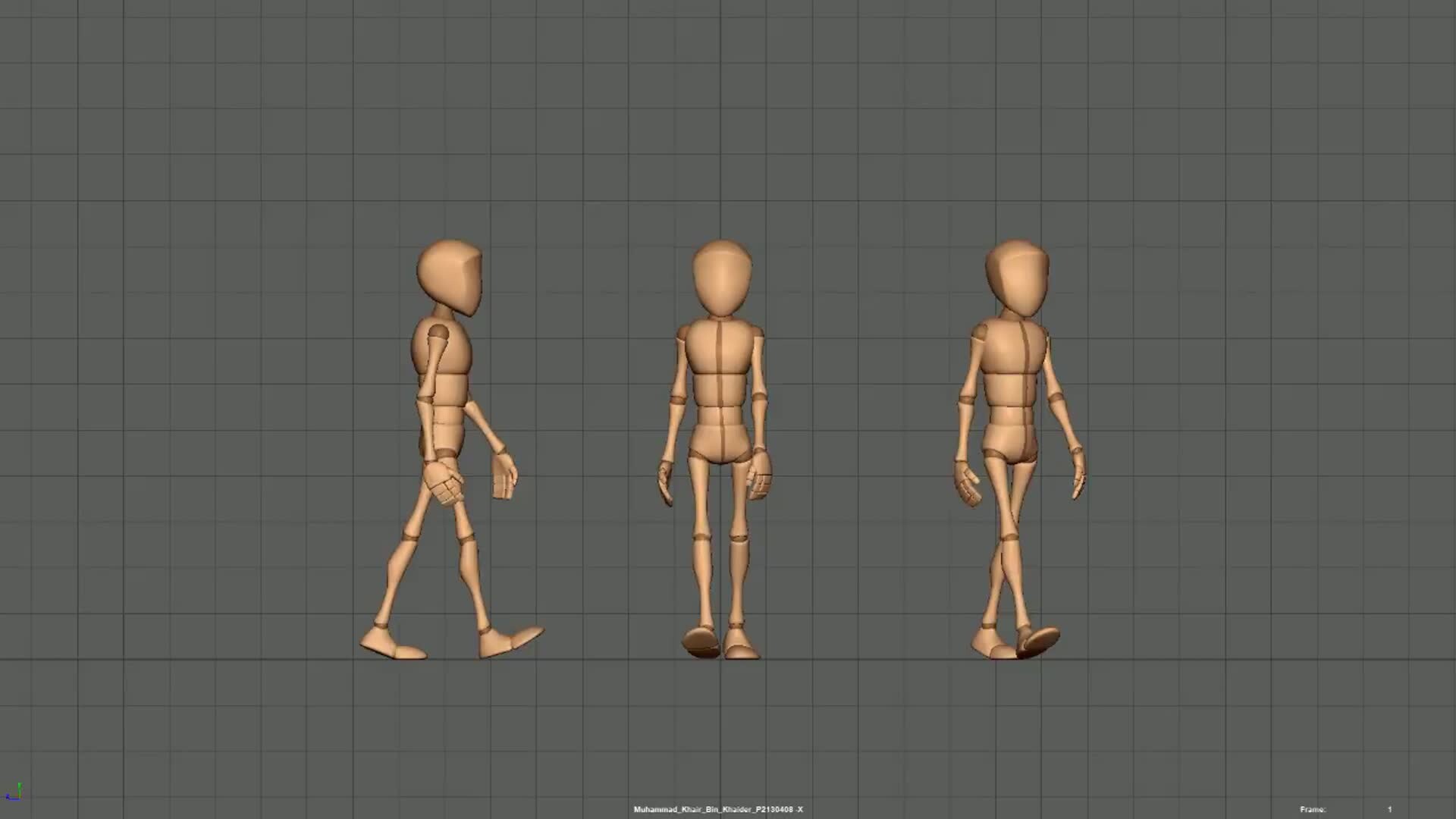 ArtStation - Walk & Jump Animation