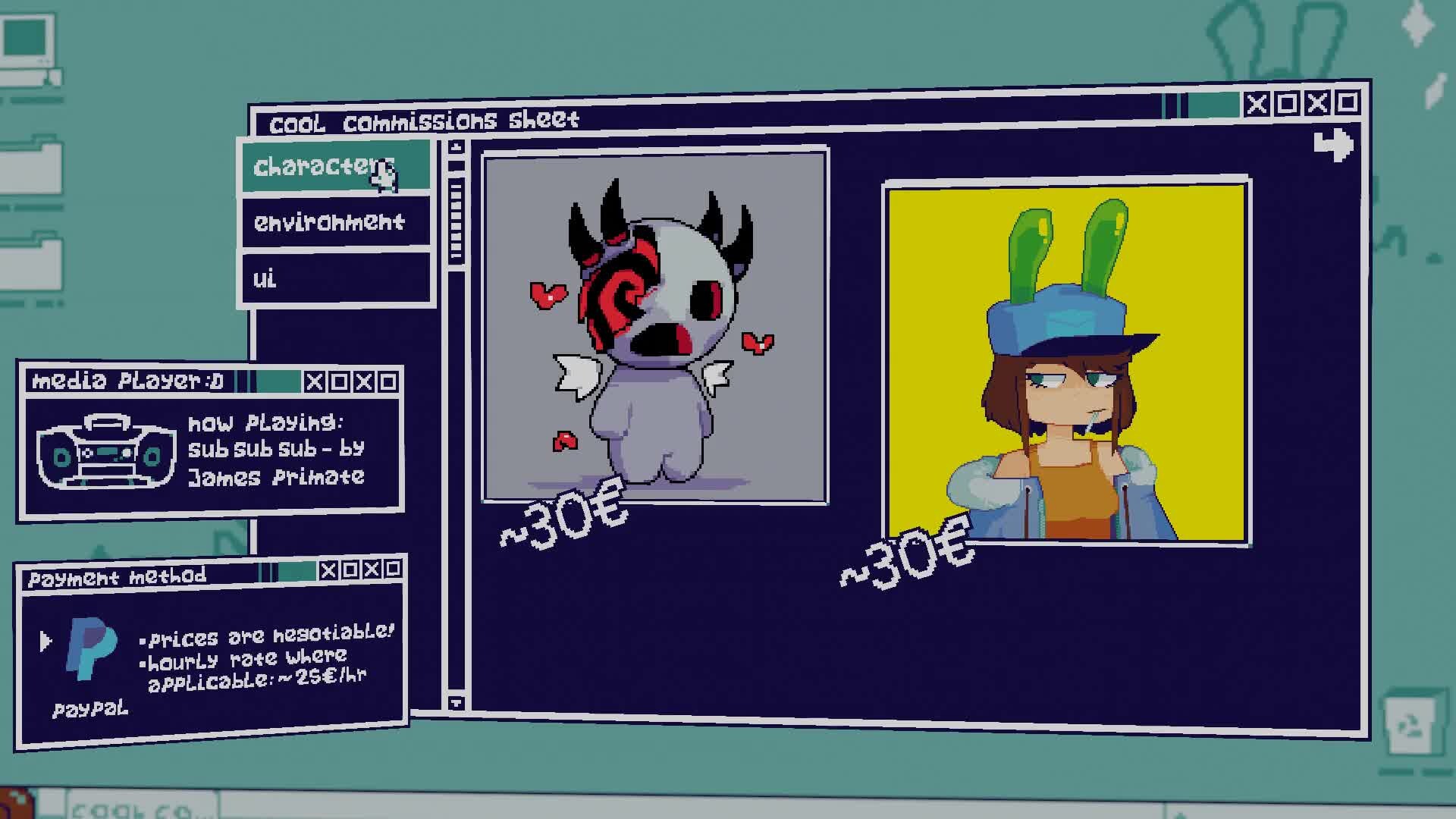 ArtStation - Commissions Sheet