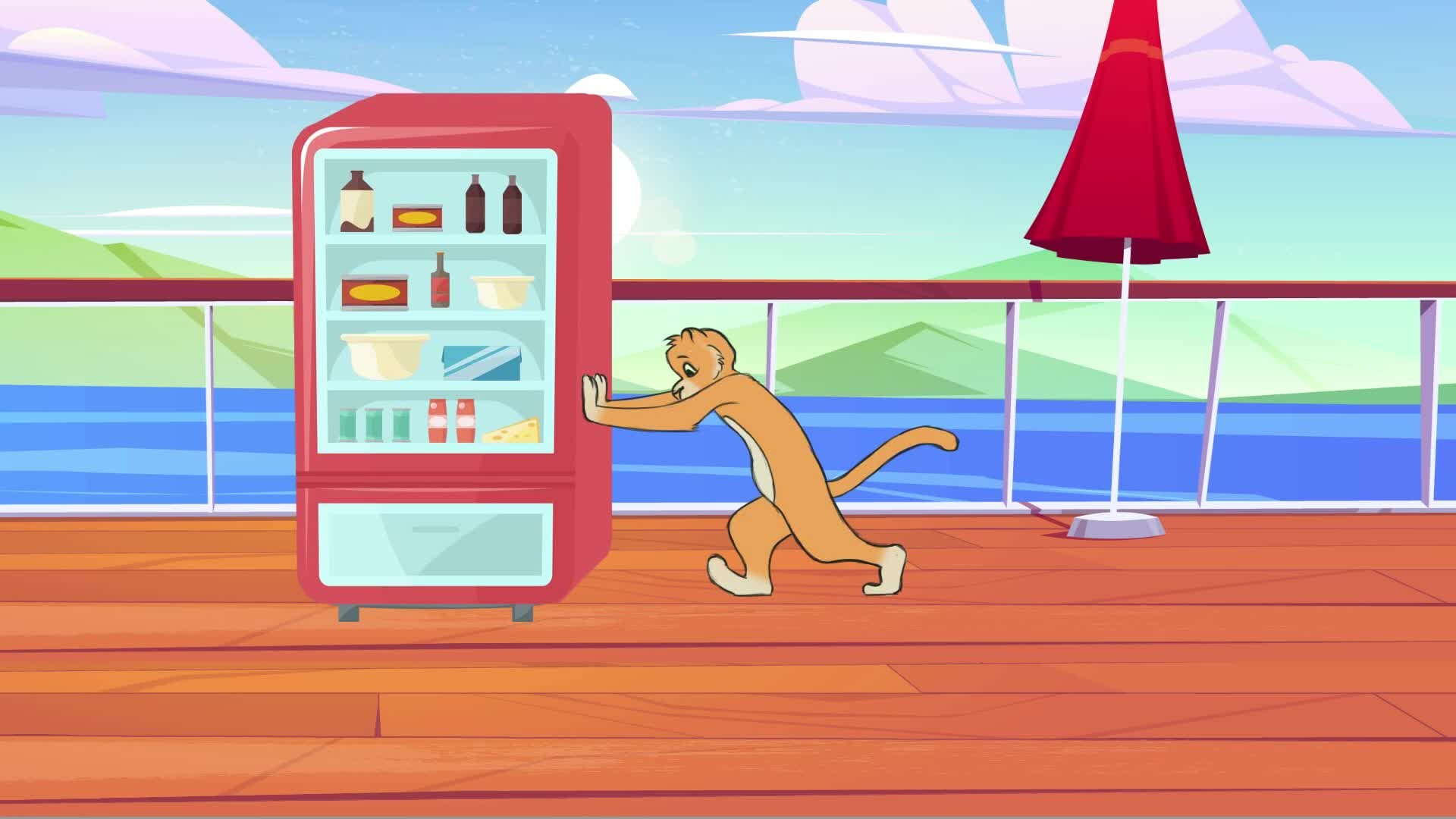 ArtStation - 2D Push Animation