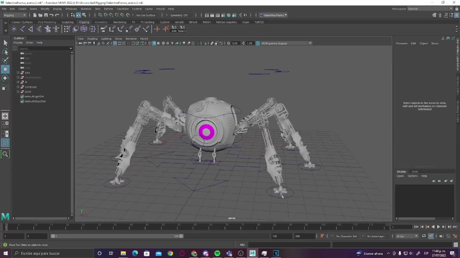 ArtStation - spider robot rig
